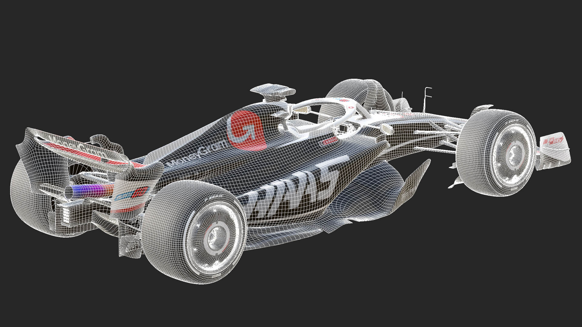 F1 Haas VF-24 2024 3D Model by Cactus3D