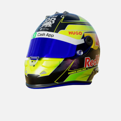 F1 Isaac Hadjar Helmet 2025 - 3D Model by Cactus3D