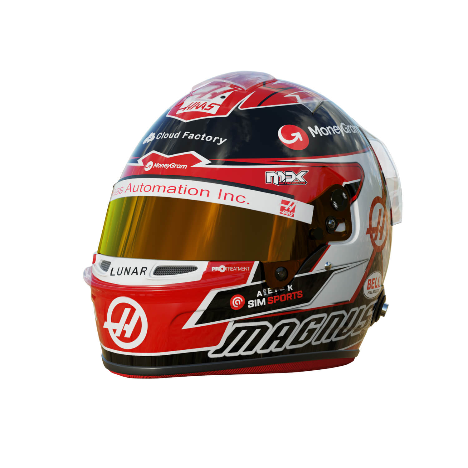 F1 Kevin Magnussen Helmet 2023 - 3D Model by Cactus3D