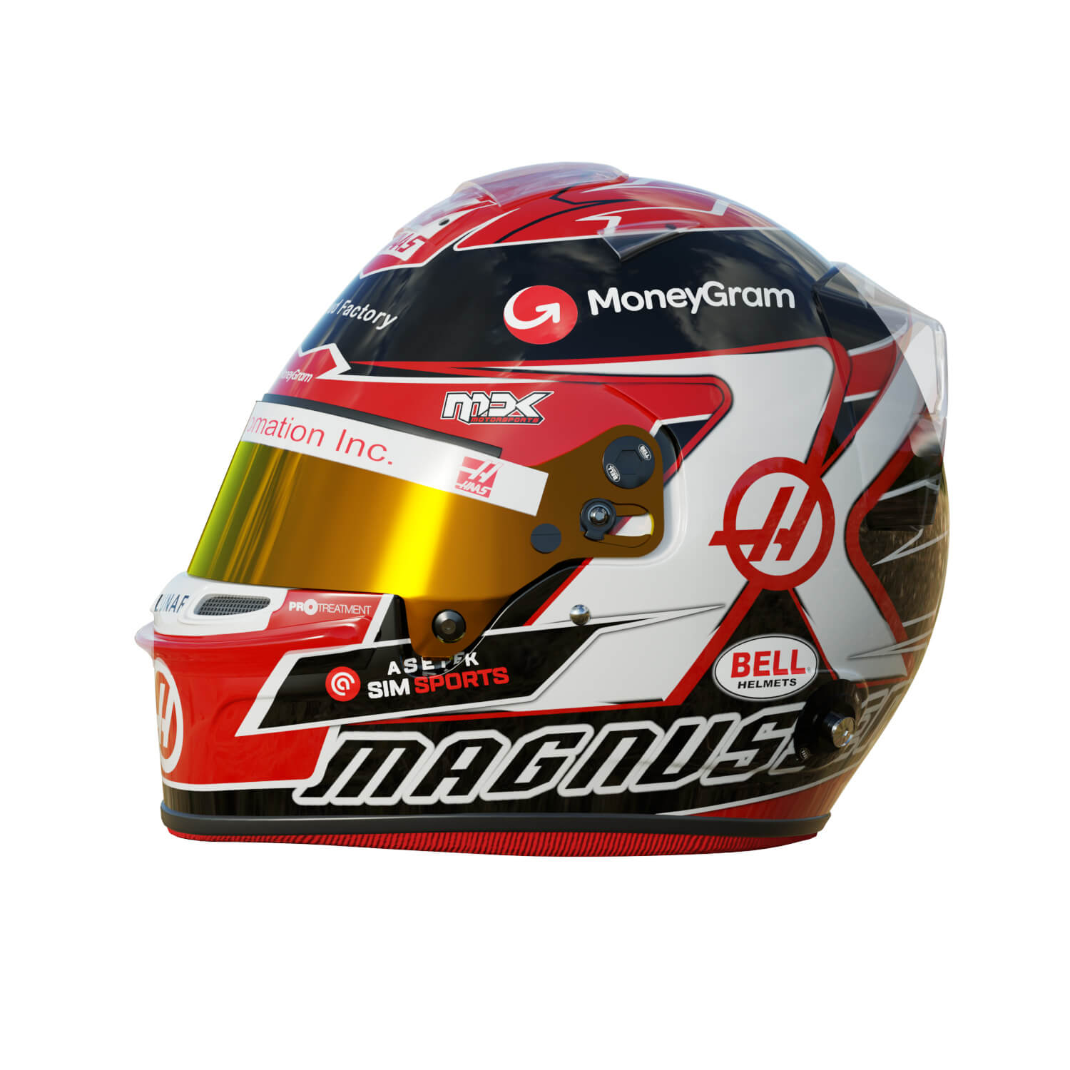 F1 Kevin Magnussen Helmet 2023 - 3D Model by Cactus3D