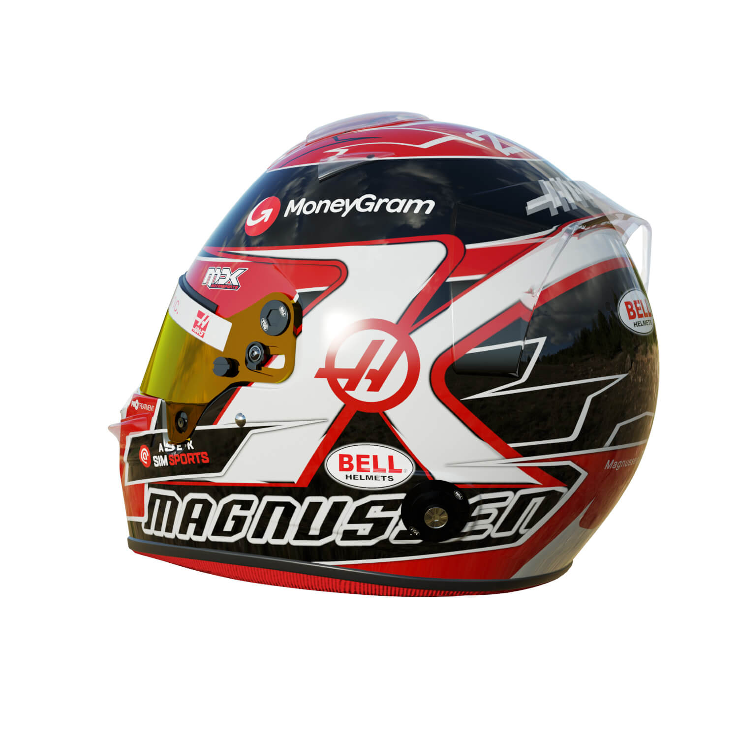 F1 Kevin Magnussen Helmet 2023 - 3D Model by Cactus3D