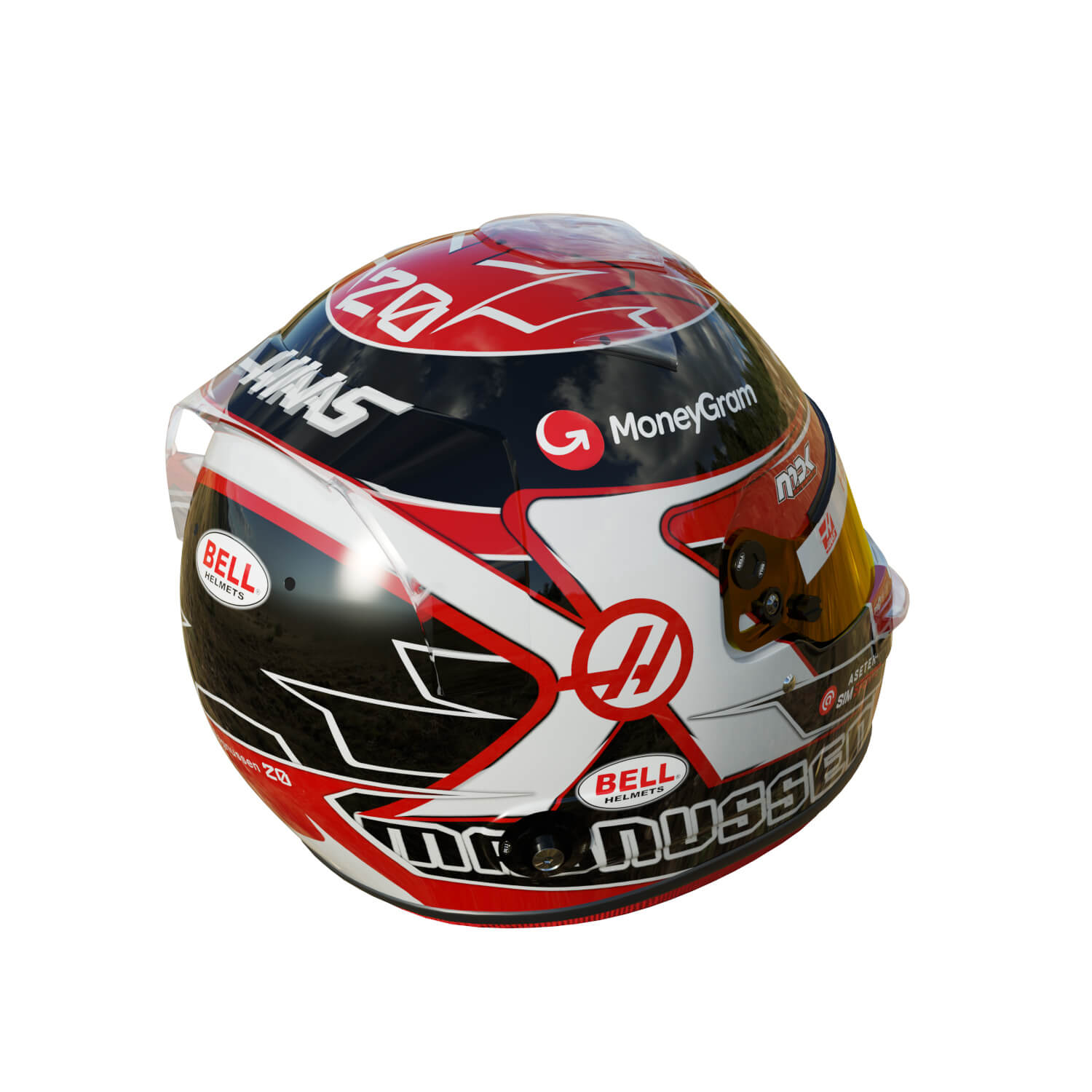 F1 Kevin Magnussen Helmet 2023 - 3D Model by Cactus3D