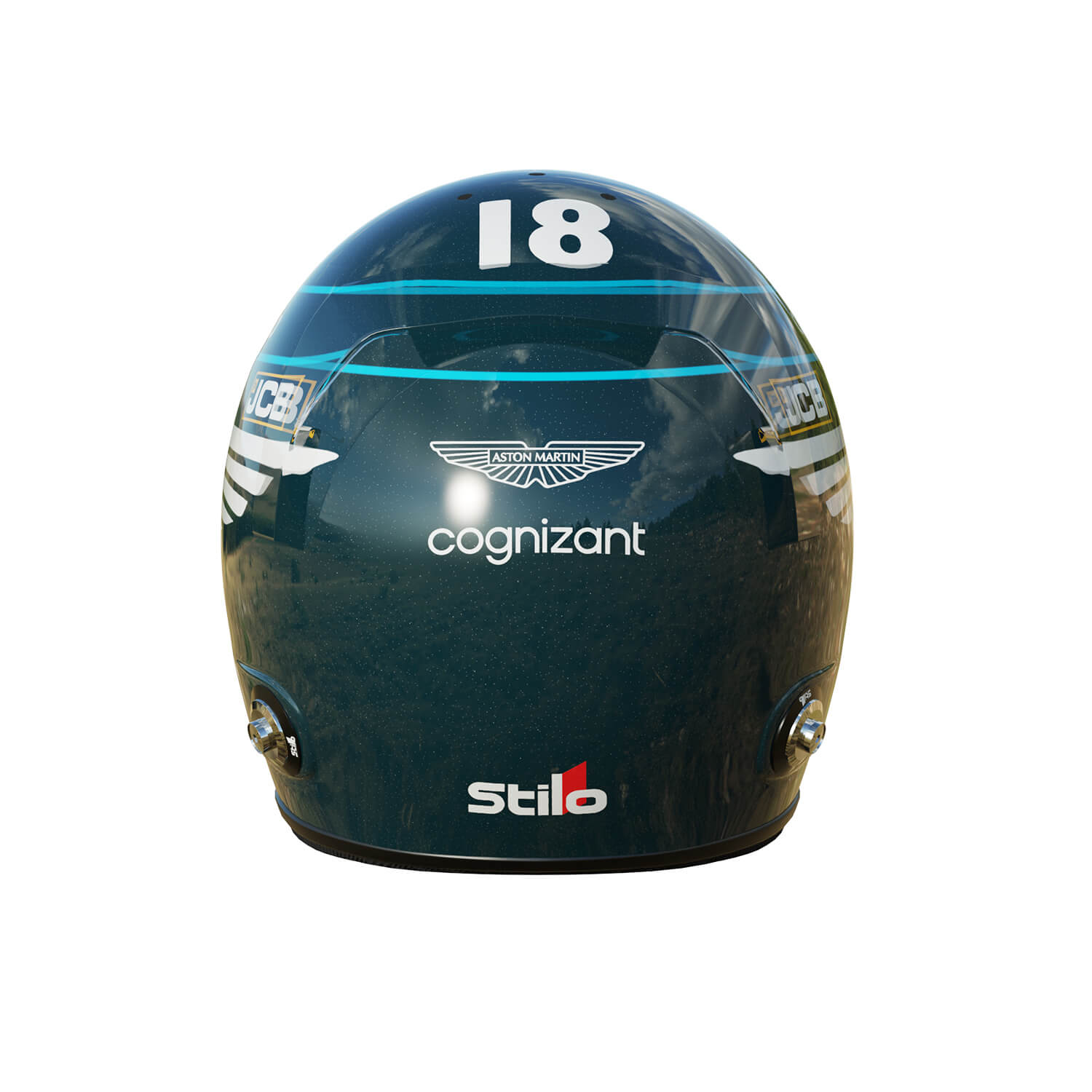 F1 Lance Stroll Helmet 2023 - 3D Model by Cactus3D