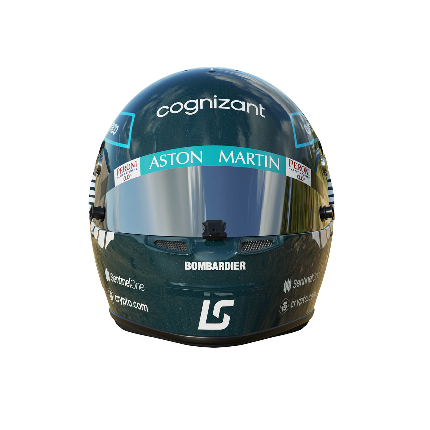 F1 Lance Stroll Helmet 2023 - 3D Model by Cactus3D