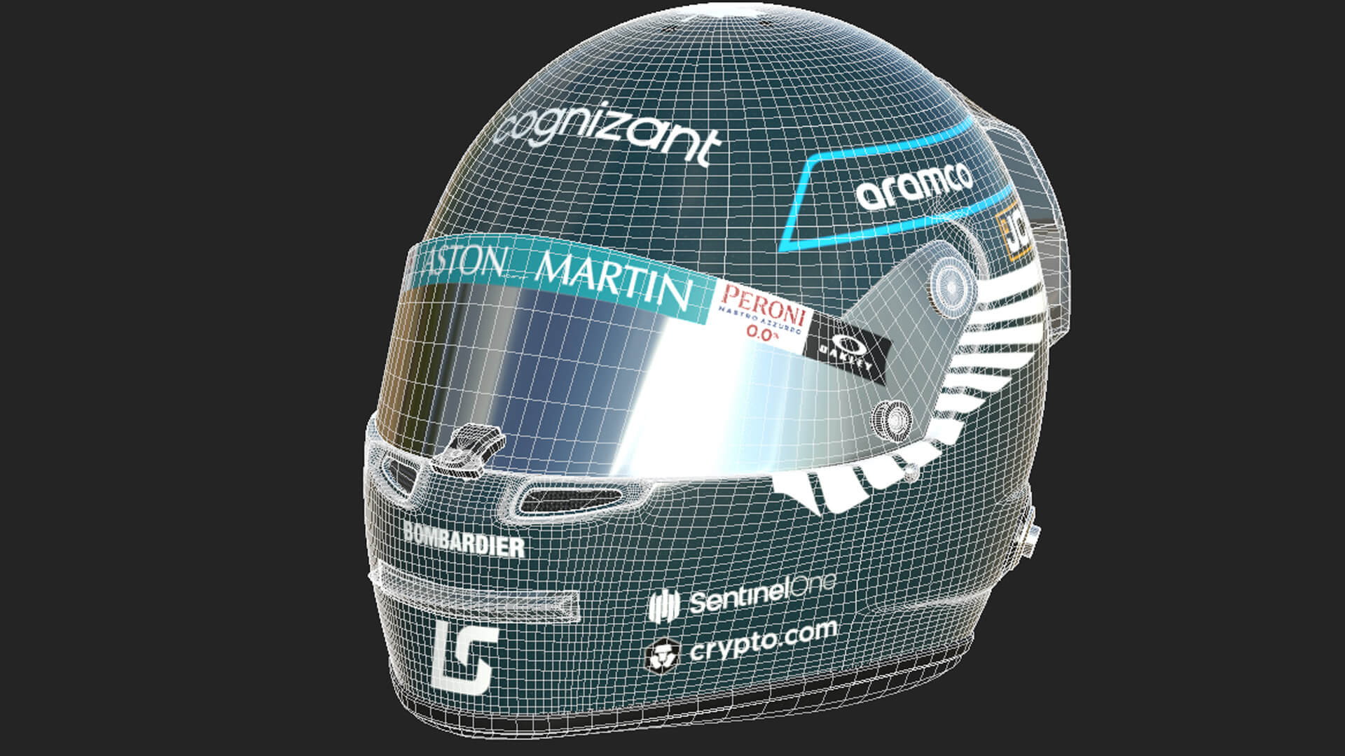 F1 Aston Martin Helmets 2023 by Cactus3D