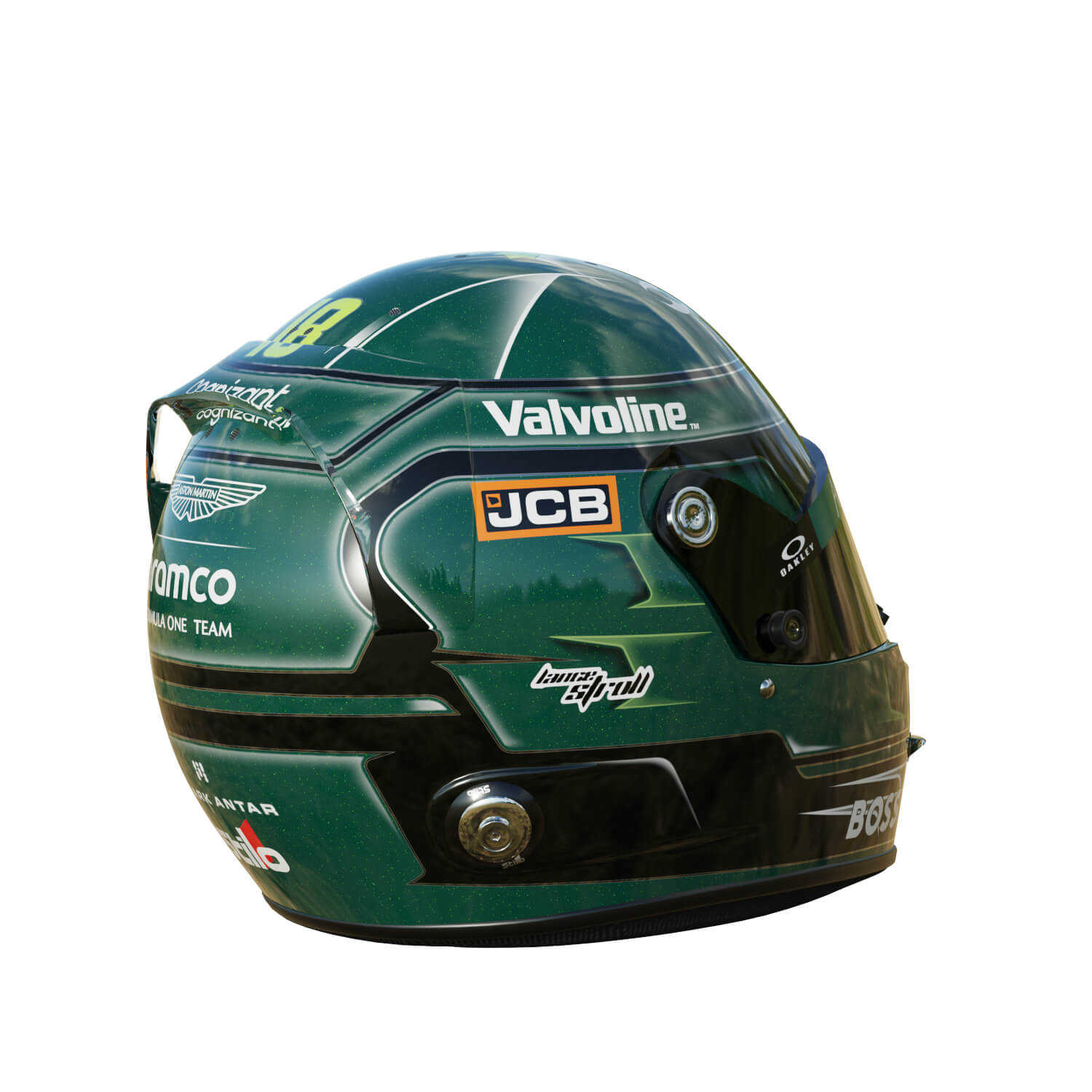 F1 Lance Stroll Helmet 2024 - 3D Model by Cactus3D