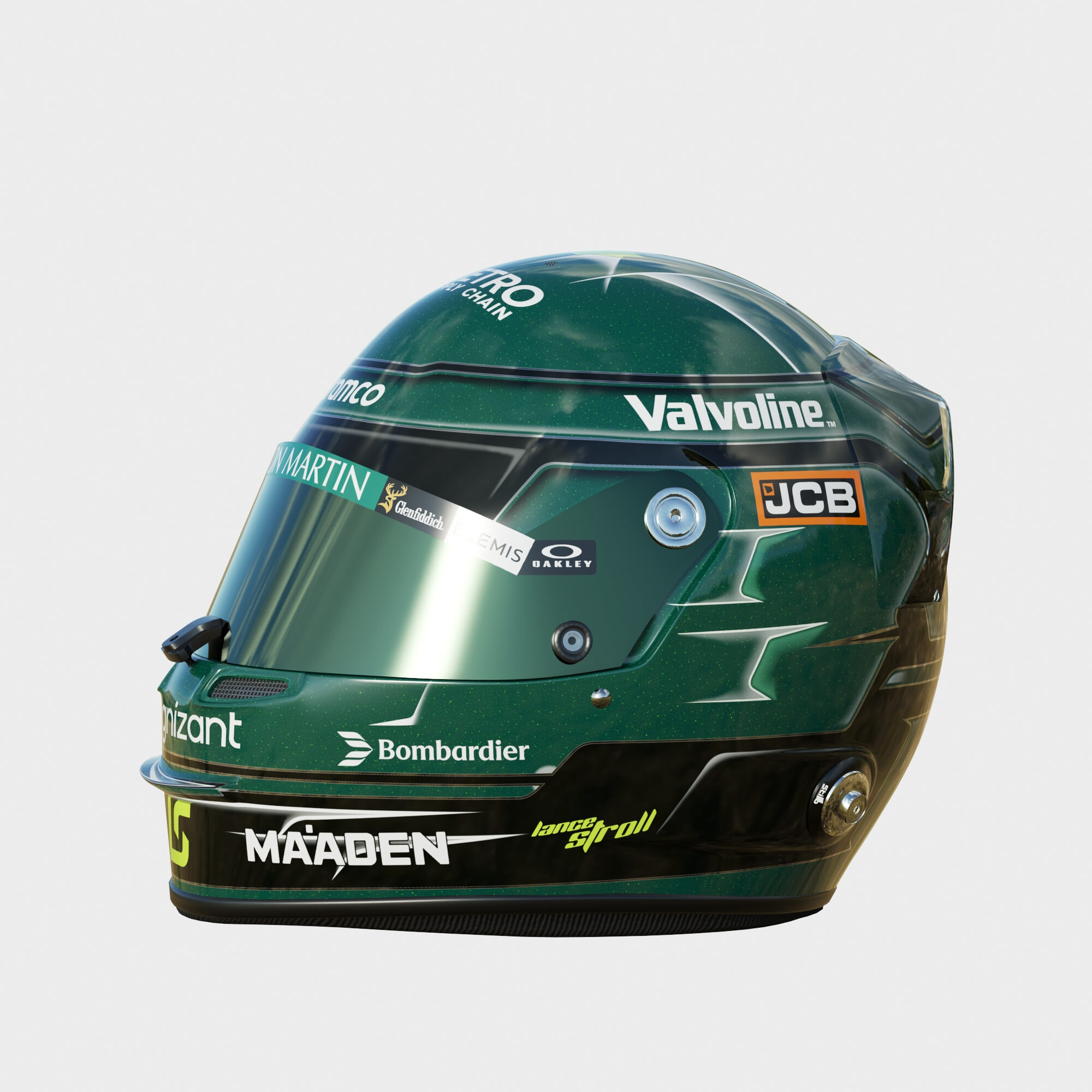 F1 Lance Stroll Helmet 2025 - 3D Model by Cactus3D