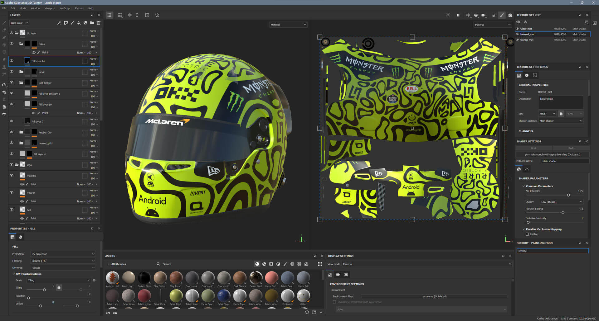 F1 Lando Norris Helmet 2024 - 3D Model by Cactus3D