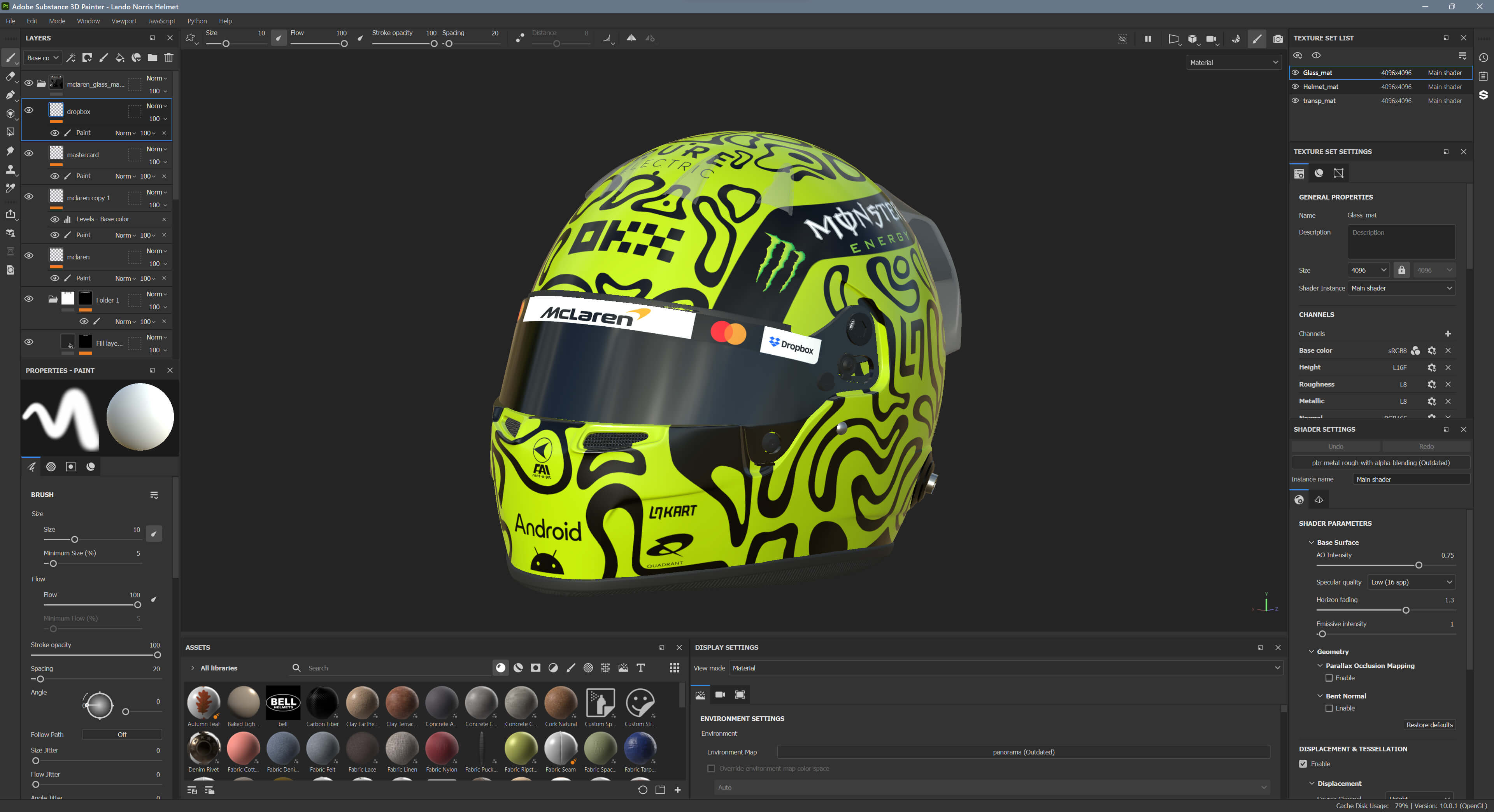 F1 Lando Norris Helmet 2025 - 3D Model by Cactus3D