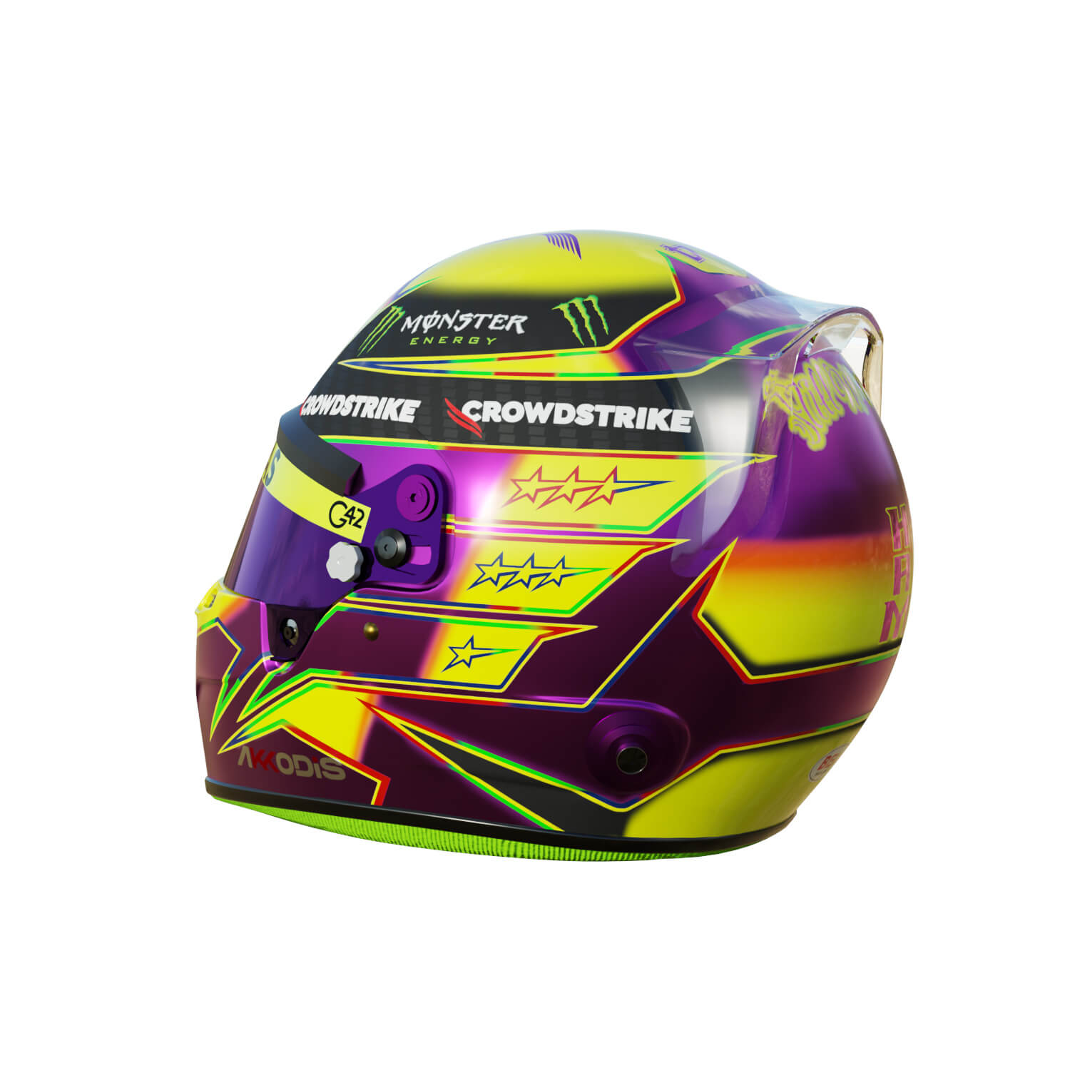 F1 Lewis Hamilton Helmet 2023 - 3D Model by Cactus3D
