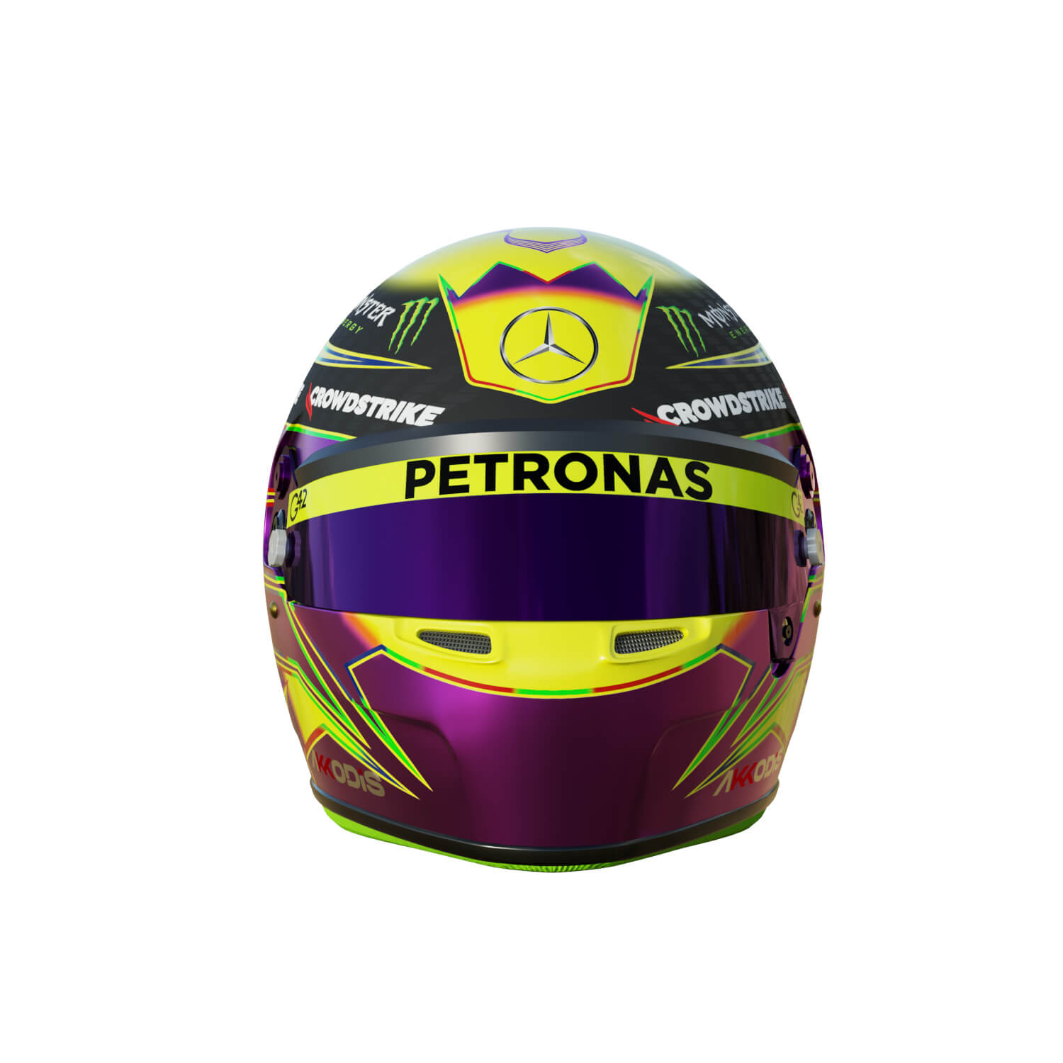 F1 Lewis Hamilton Helmet 2023 - 3D Model by Cactus3D