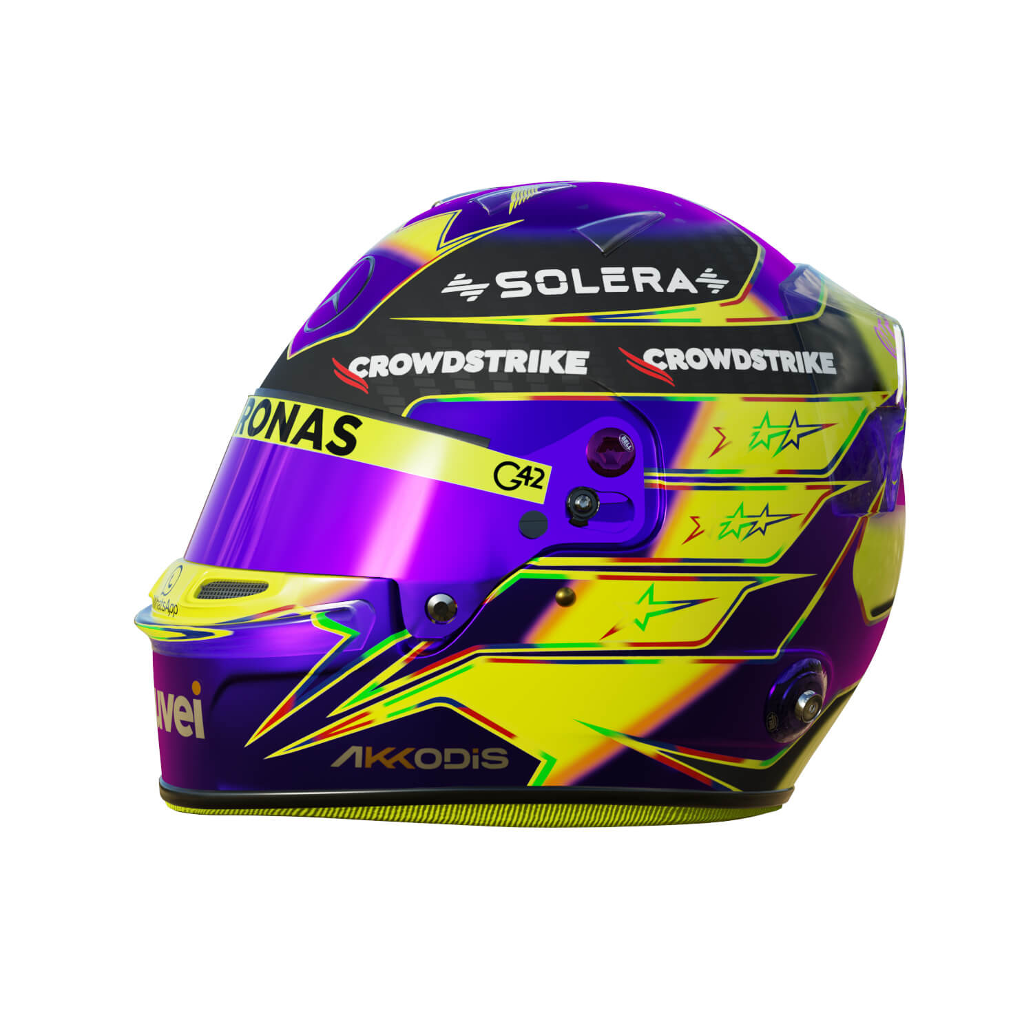 F1 Lewis Hamilton Helmet 2024 - 3D Model by Cactus3D