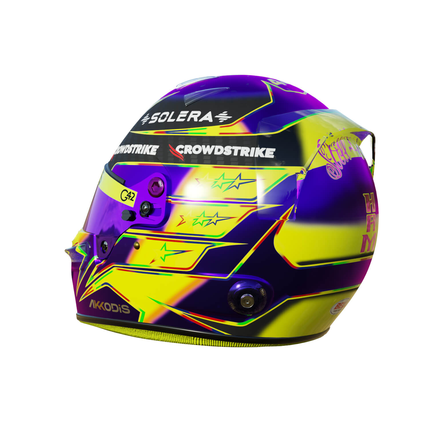 F1 Lewis Hamilton Helmet 2024 - 3D Model by Cactus3D