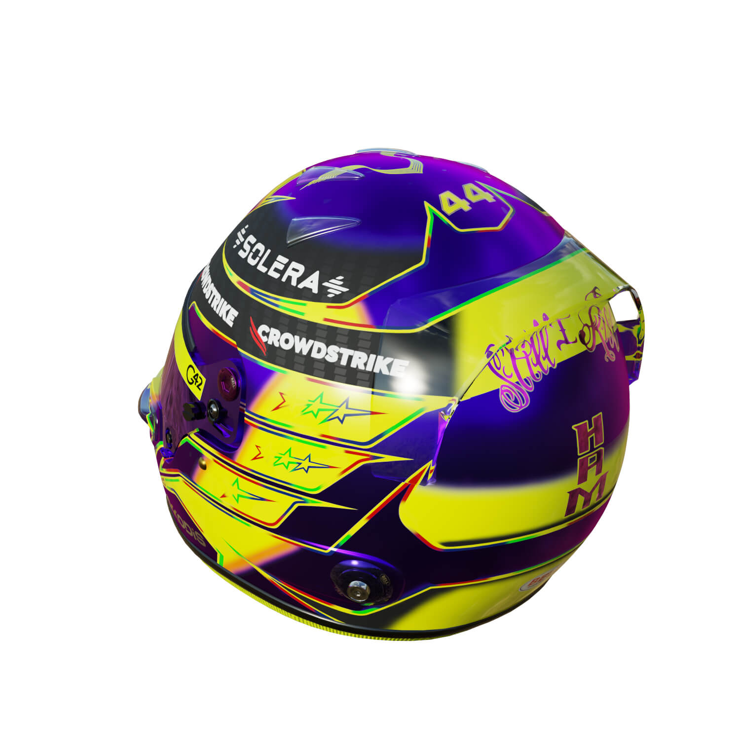 F1 Lewis Hamilton Helmet 2024 - 3D Model by Cactus3D