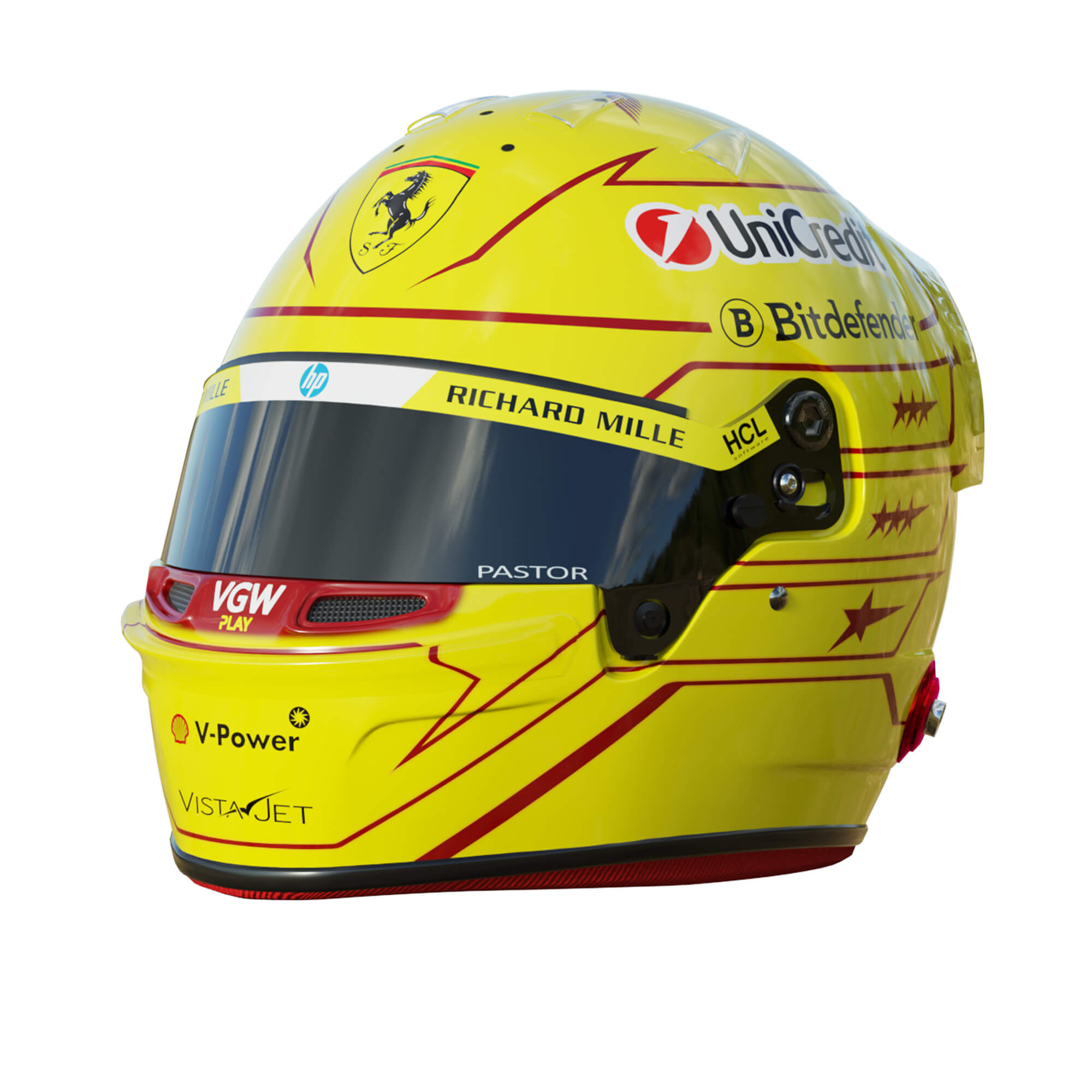 F1 Lewis Hamilton Helmet 2025 - 3D Model by Cactus3D
