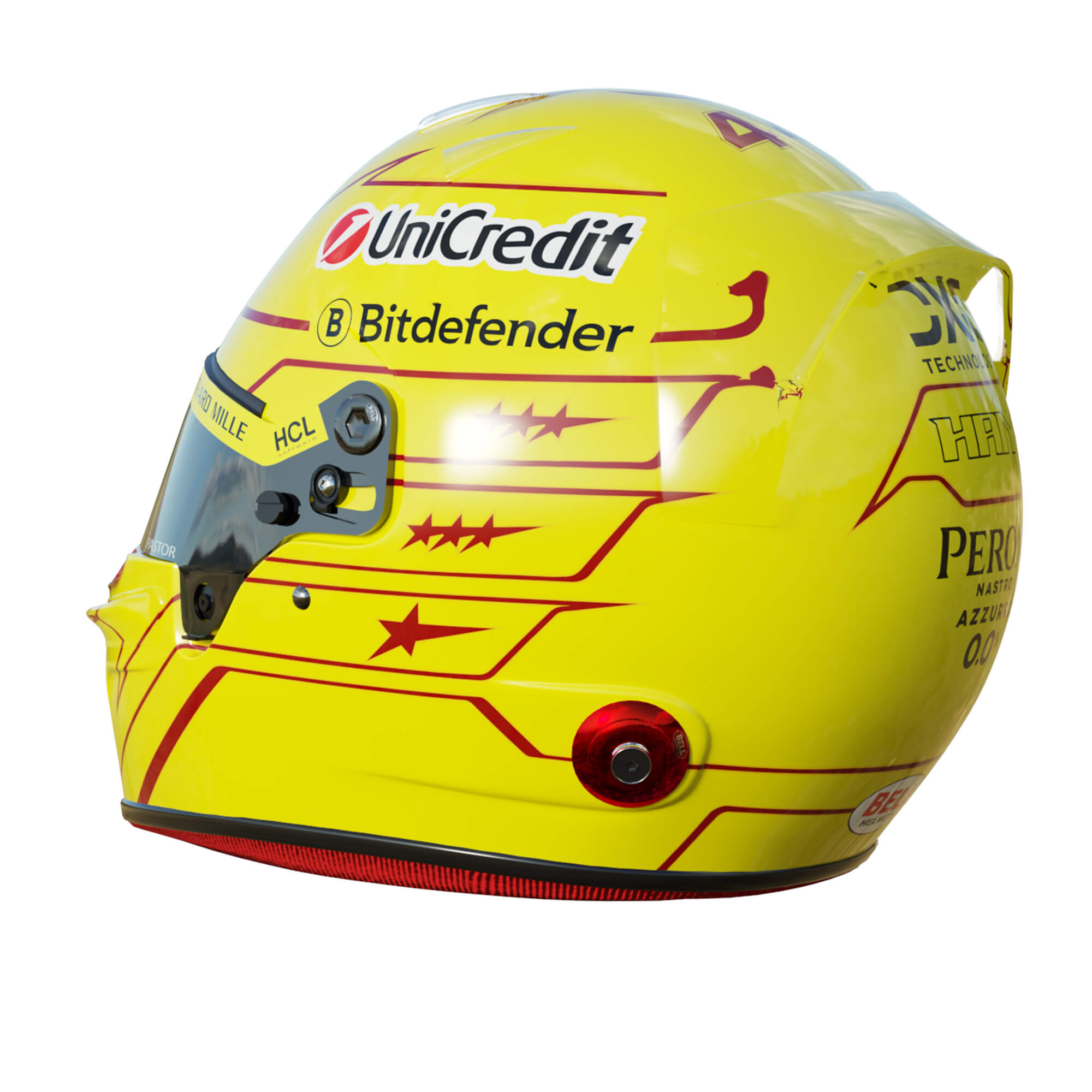 F1 Lewis Hamilton Helmet 2025 - 3D Model by Cactus3D