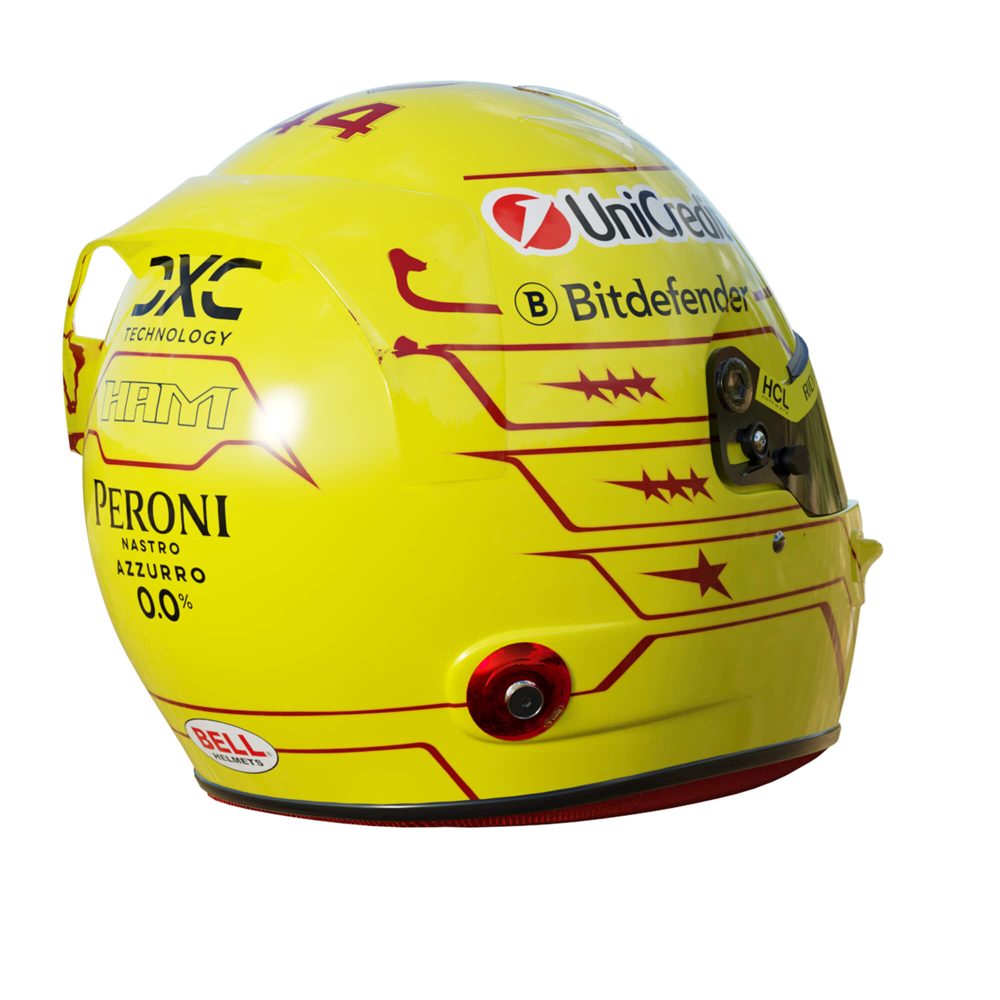 F1 Lewis Hamilton Helmet 2025 - 3D Model by Cactus3D