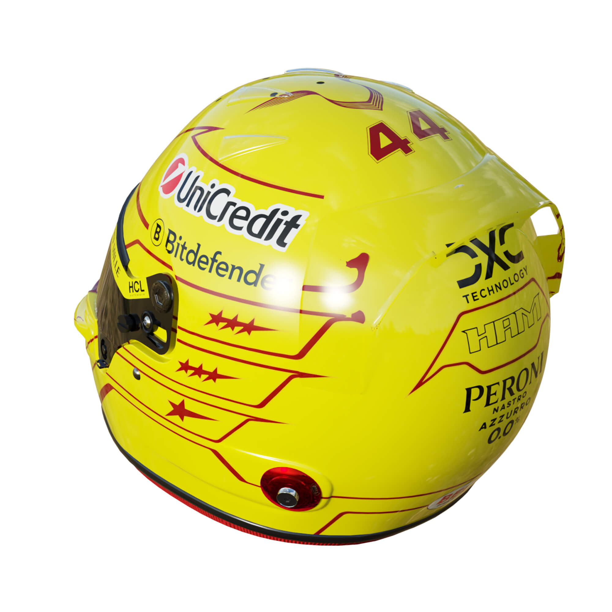 F1 Lewis Hamilton Helmet 2025 - 3D Model by Cactus3D