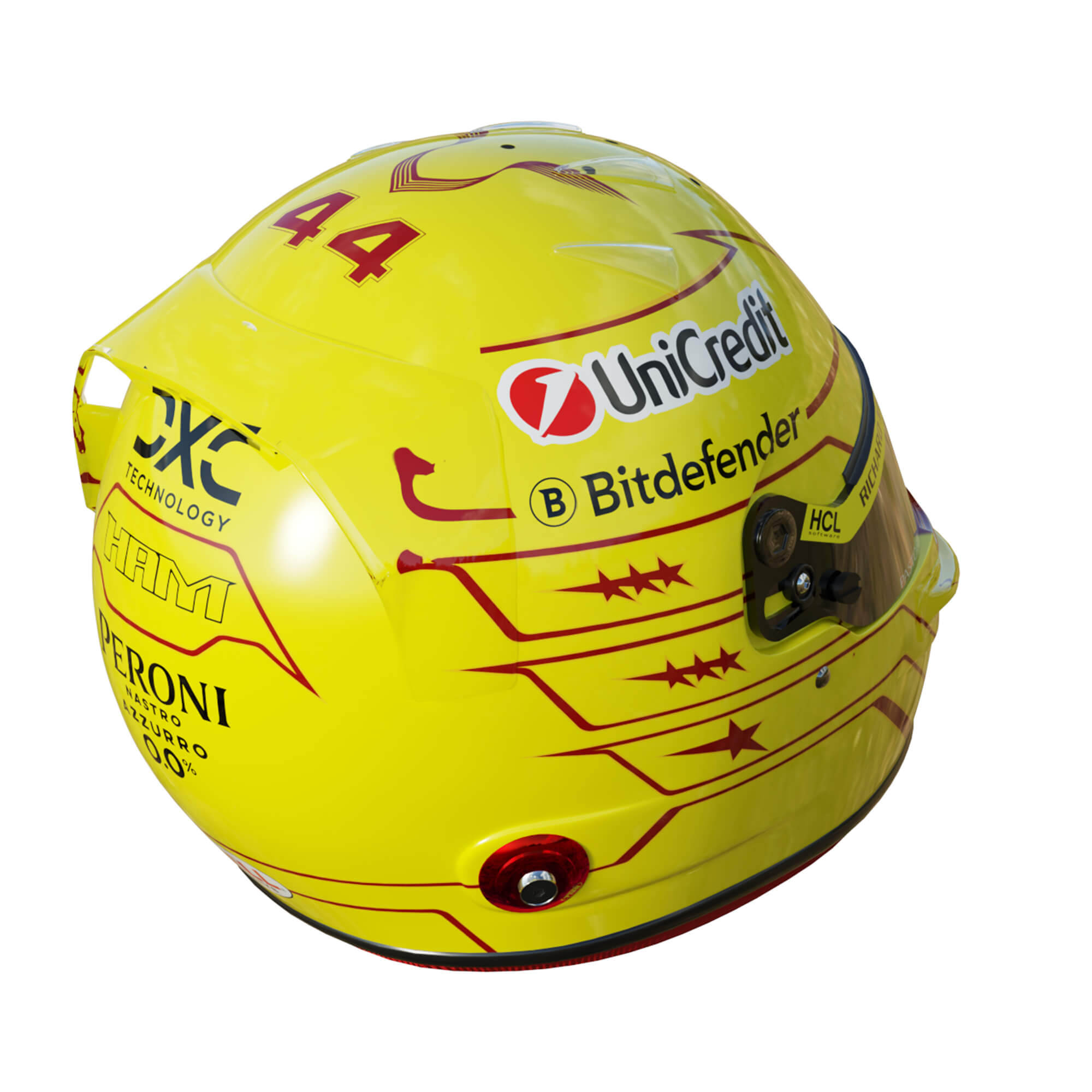 F1 Lewis Hamilton Helmet 2025 - 3D Model by Cactus3D
