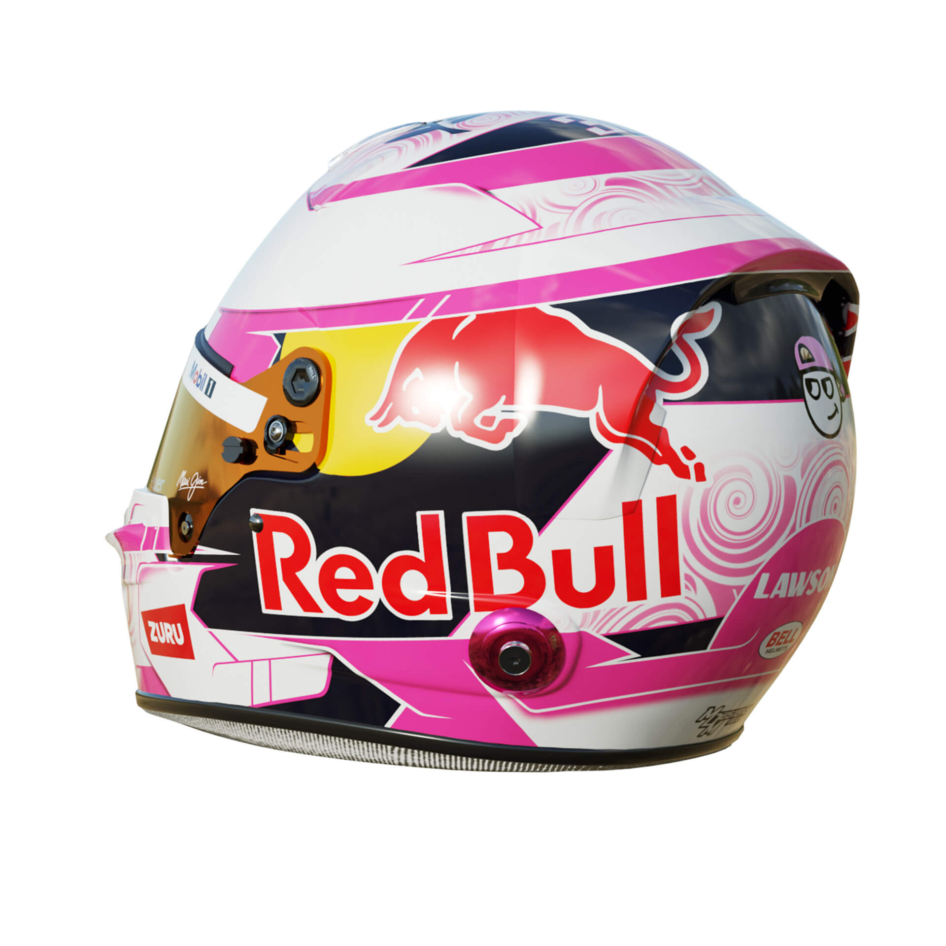 F1 Liam Lawson Helmet 2025 - 3D Model by Cactus3D