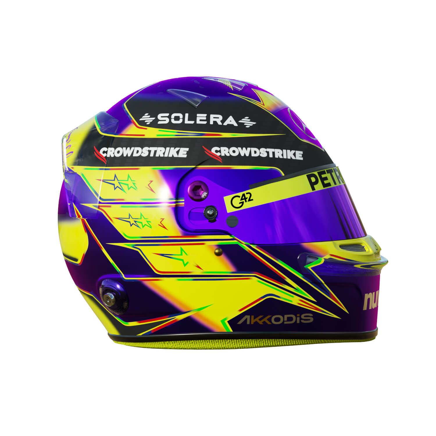 F1 Mercedes Helmets 2024 - 3D Model by Cactus3D