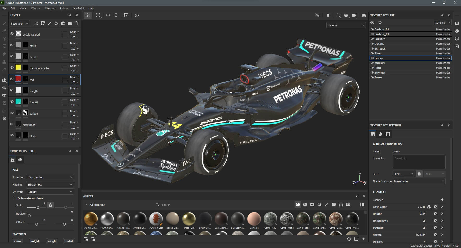 F1 Mercedes W14 2023 - 3D Model by Cactus3D