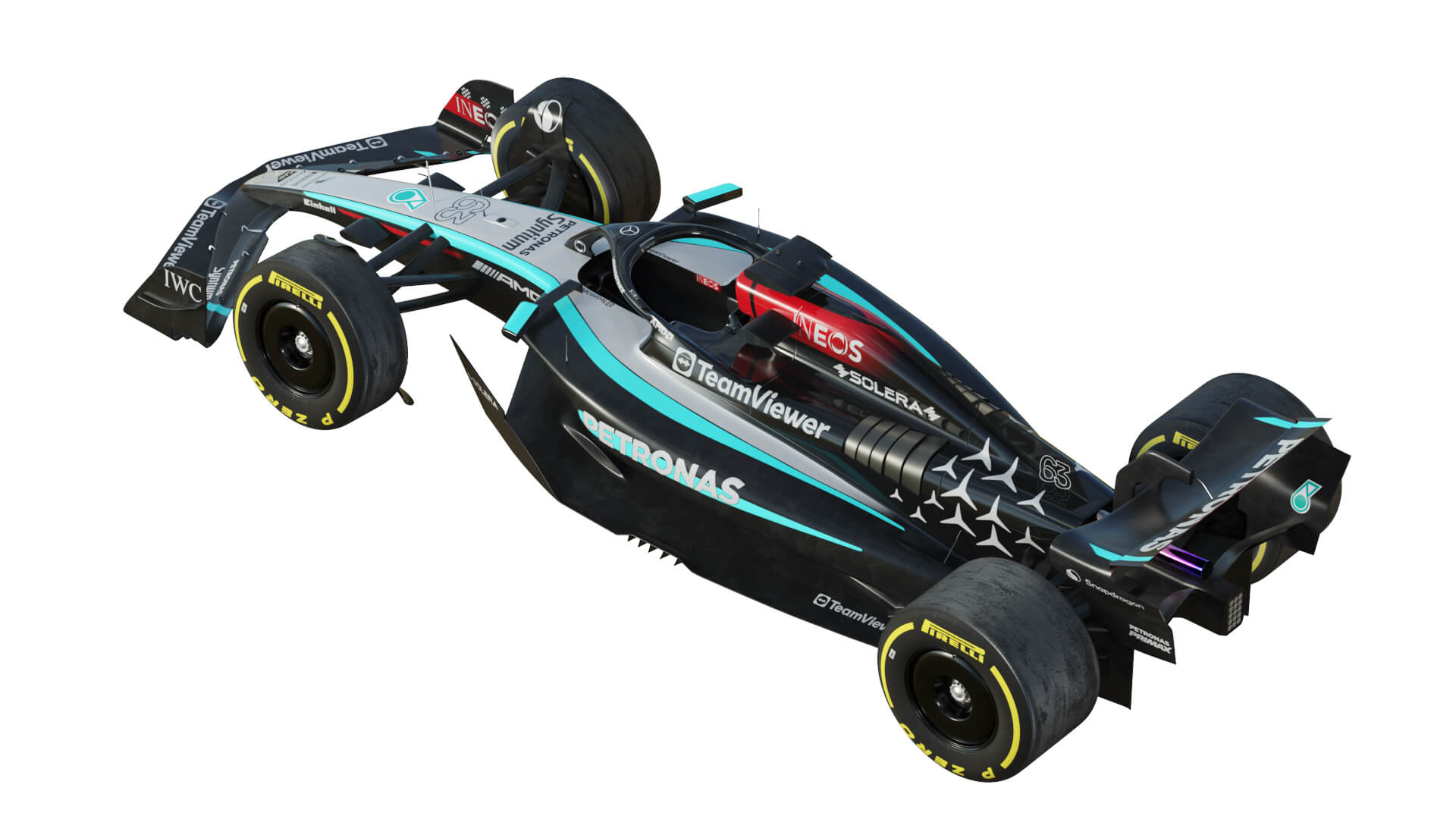 F1 Mercedes W15 2024 - 3D Model by Cactus3D