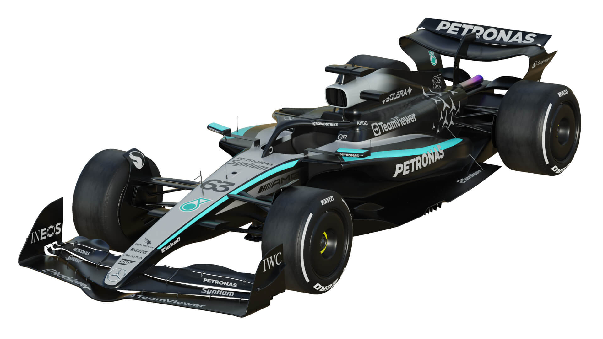 F1 Mercedes W16 2025 - 3D Model by Cactus3D