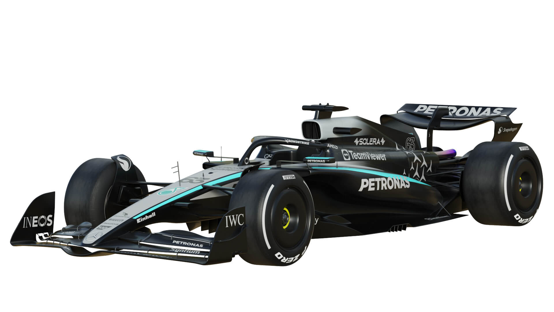 F1 Mercedes W16 2025 - 3D Model by Cactus3D