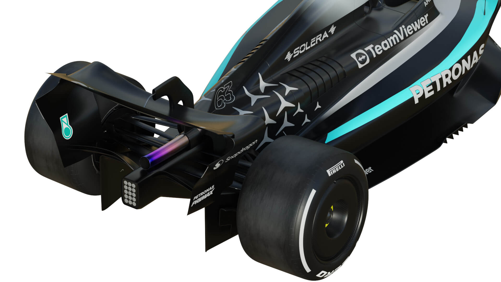 F1 Mercedes W16 2025 - 3D Model by Cactus3D