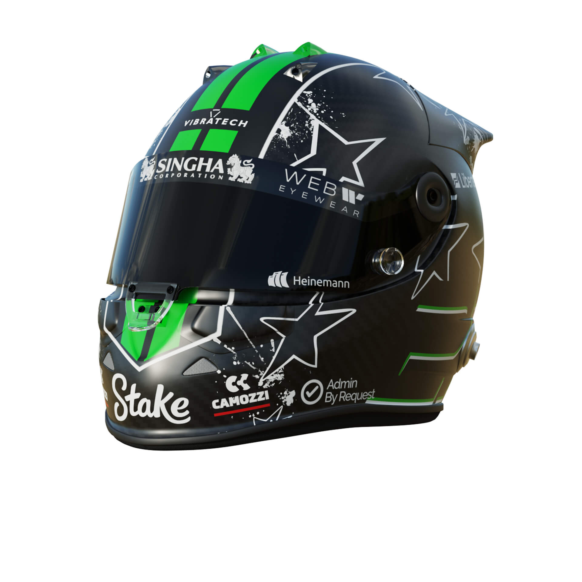 F1 Nico Hülkenberg Helmet 2025 - 3D Model by Cactus3D