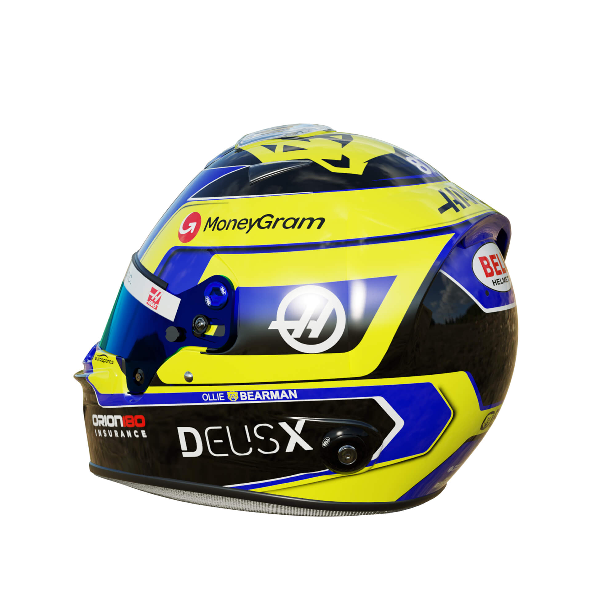 F1 Oliver Bearman Helmet 2025 - 3D Model by Cactus3D