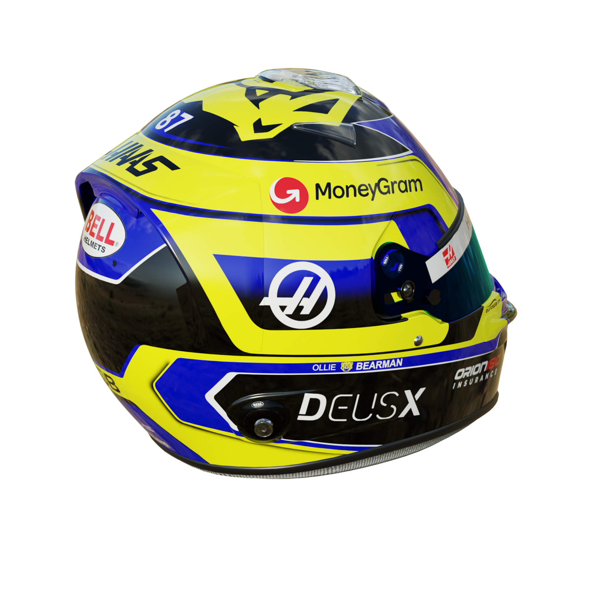 F1 Oliver Bearman Helmet 2025 - 3D Model by Cactus3D