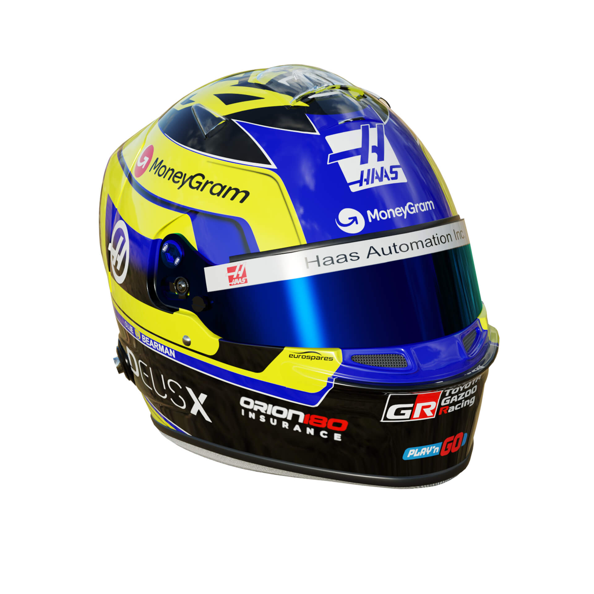 F1 Oliver Bearman Helmet 2025 - 3D Model by Cactus3D