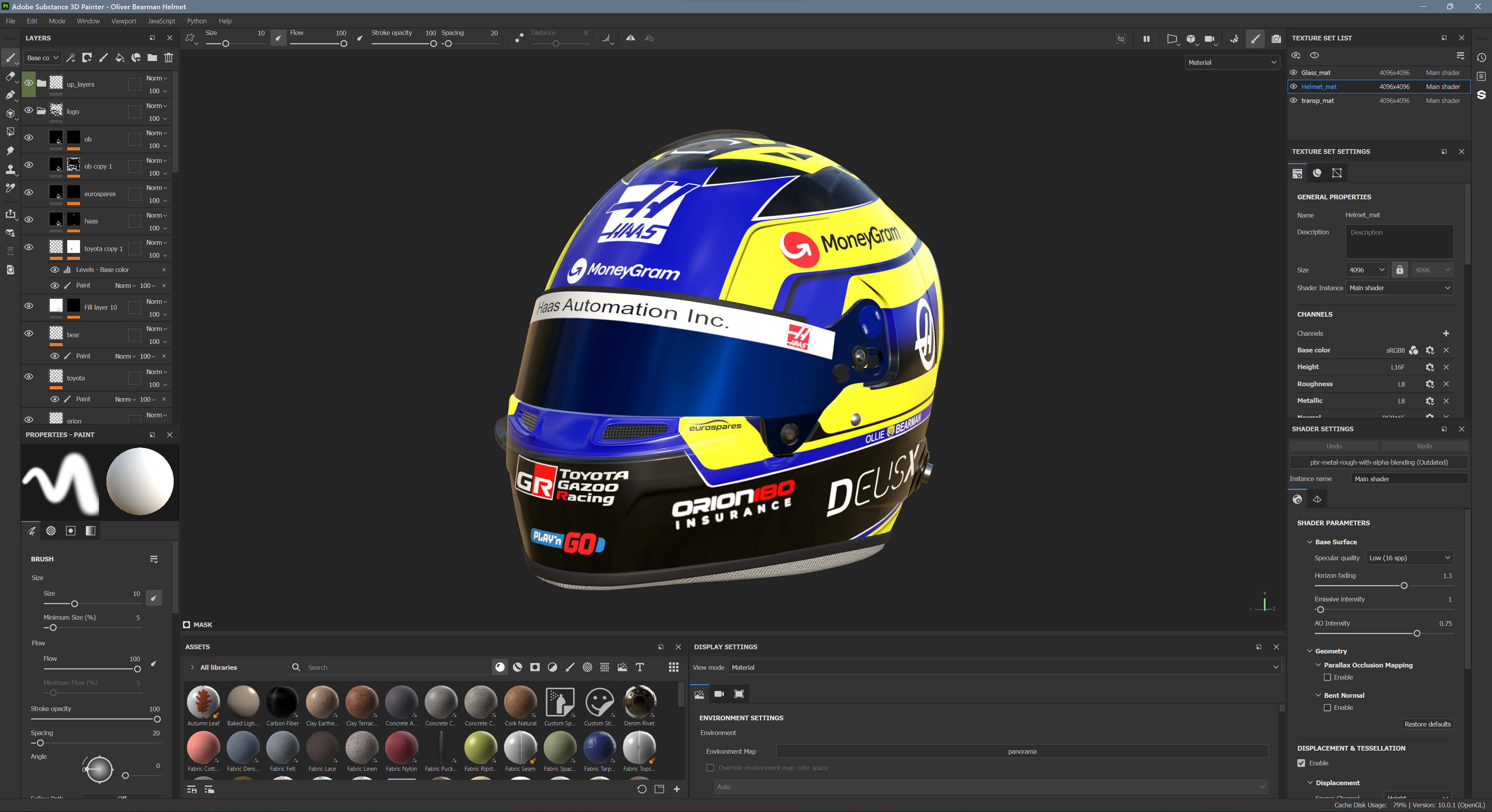 F1 Oliver Bearman Helmet 2025 - 3D Model by Cactus3D