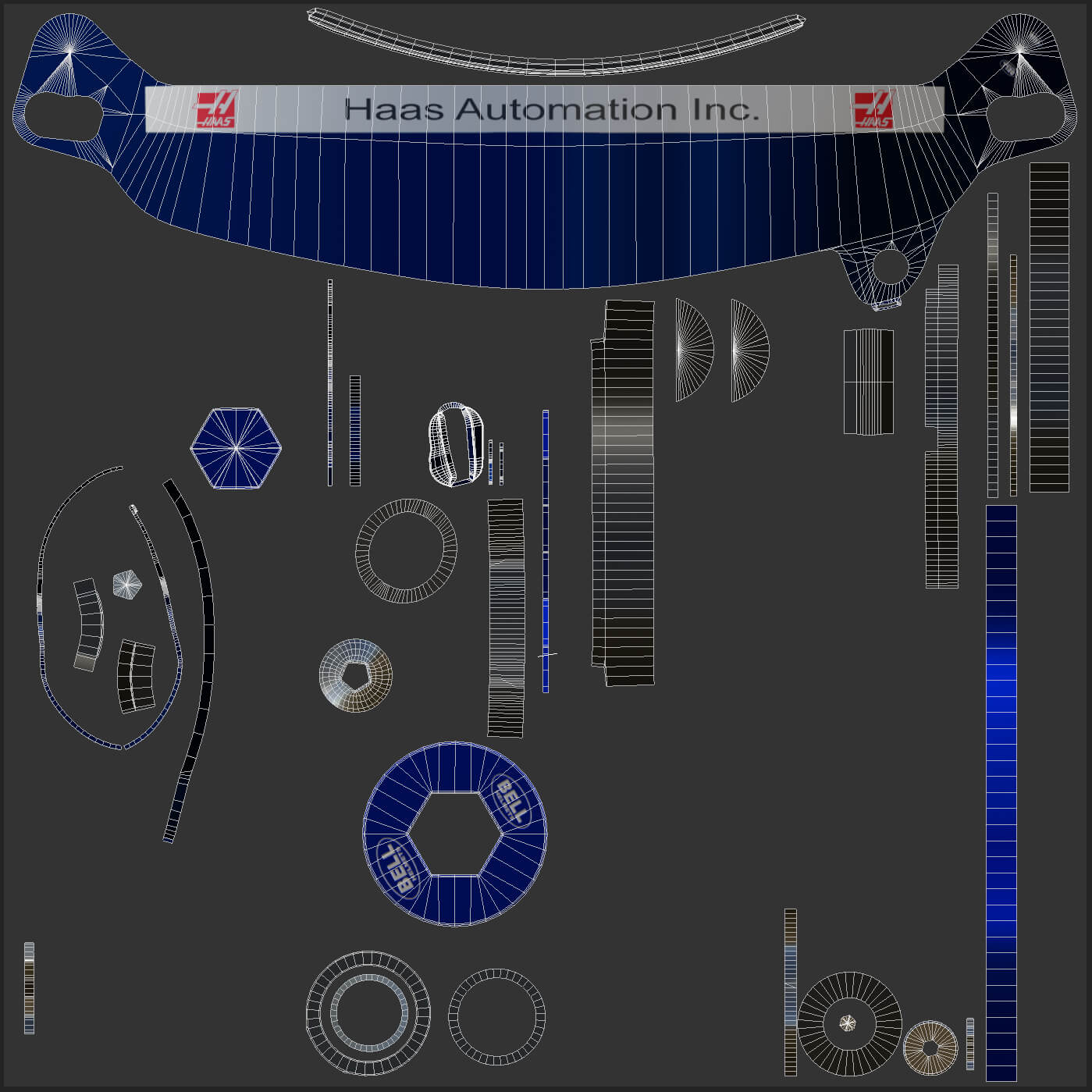 F1 Oliver Bearman Helmet 2025 - 3D Model by Cactus3D