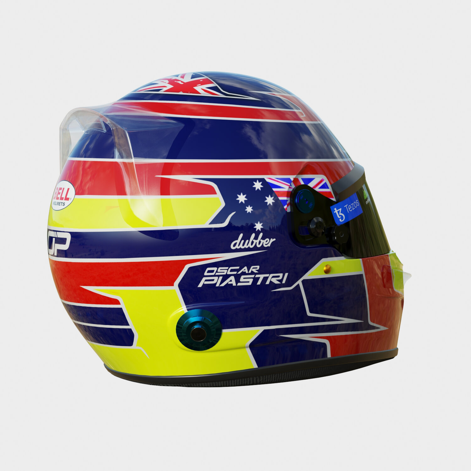F1 Oscar Piastri Helmet 2023 - 3D Model by Cactus3D