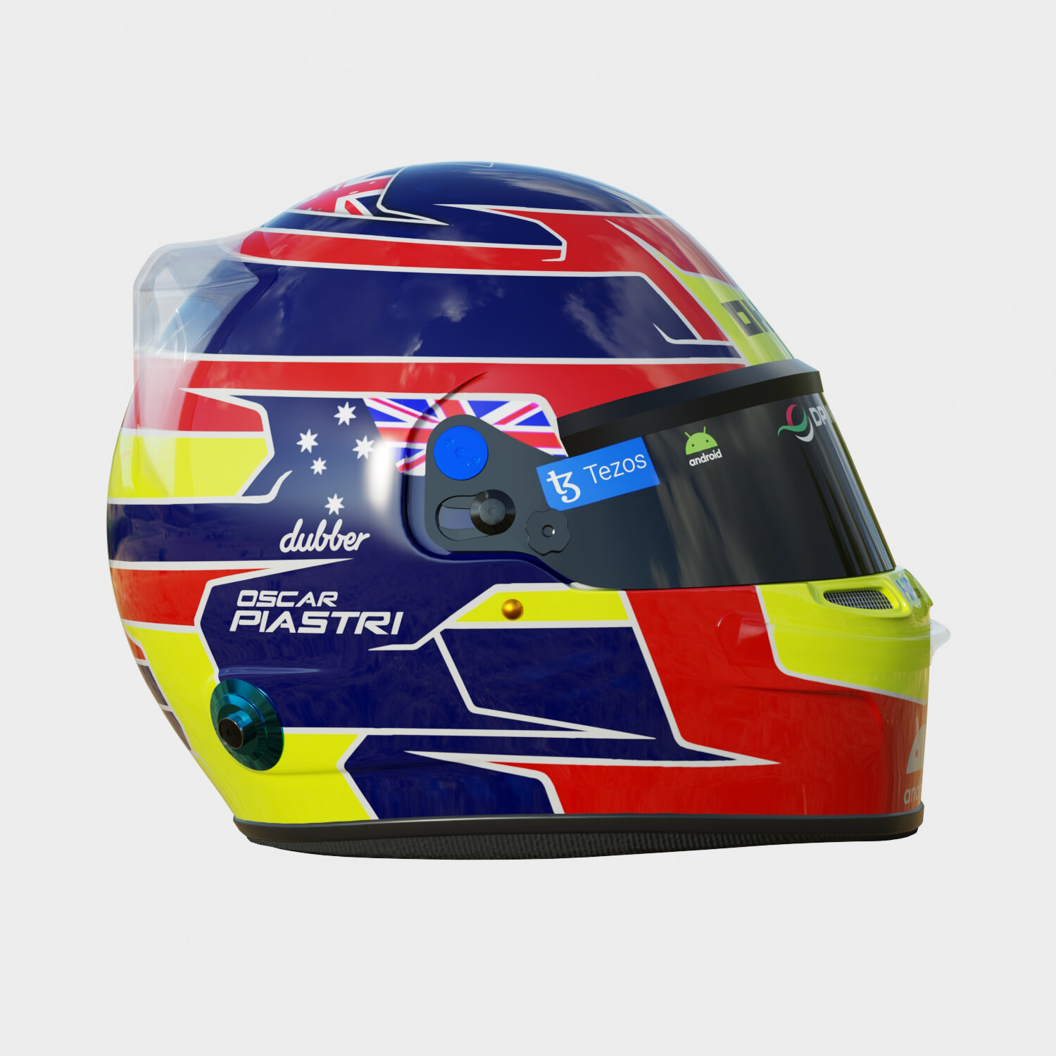 F1 Oscar Piastri Helmet 2023 - 3D Model by Cactus3D