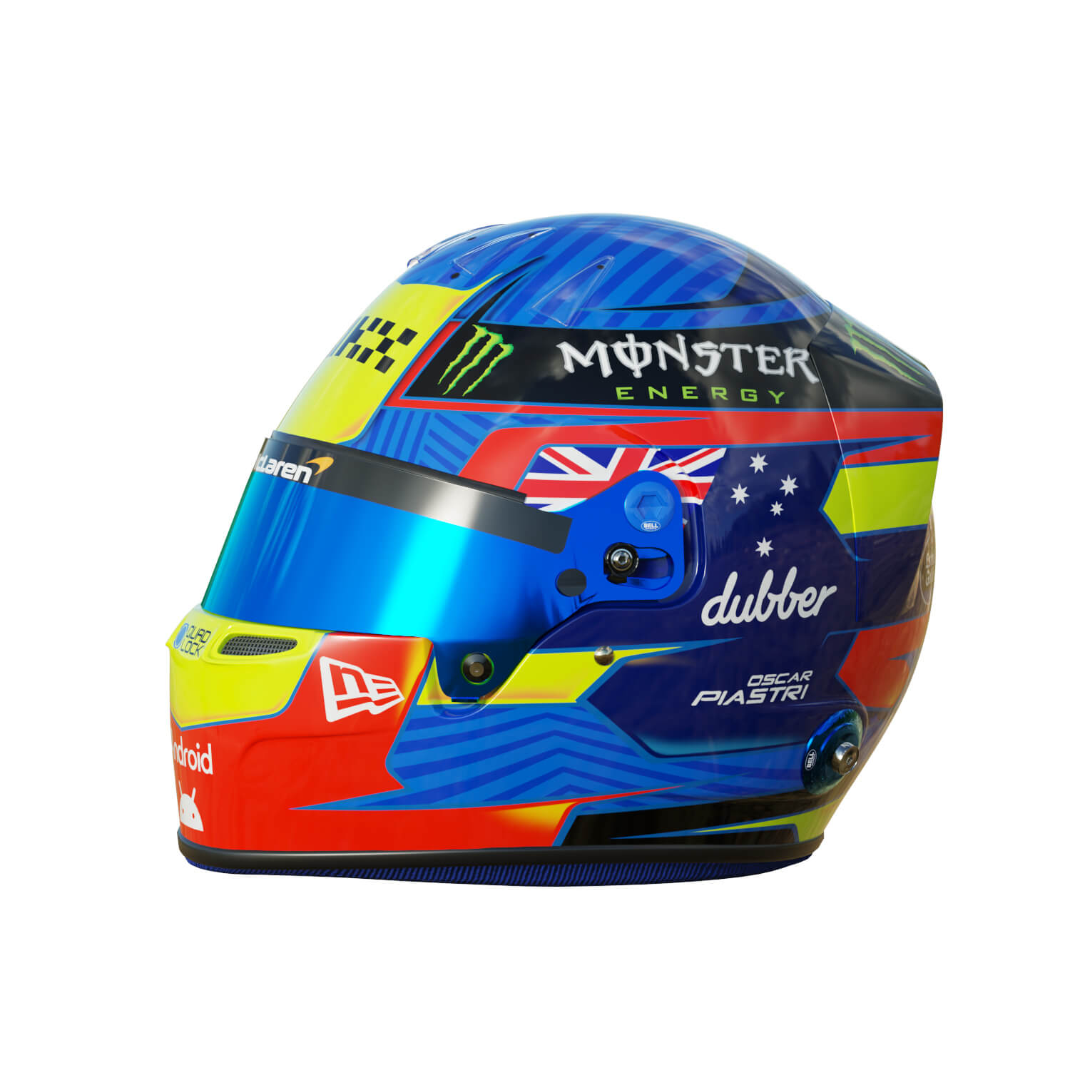 F1 Oscar Piastri Helmet 2024 - 3D Model by Cactus3D