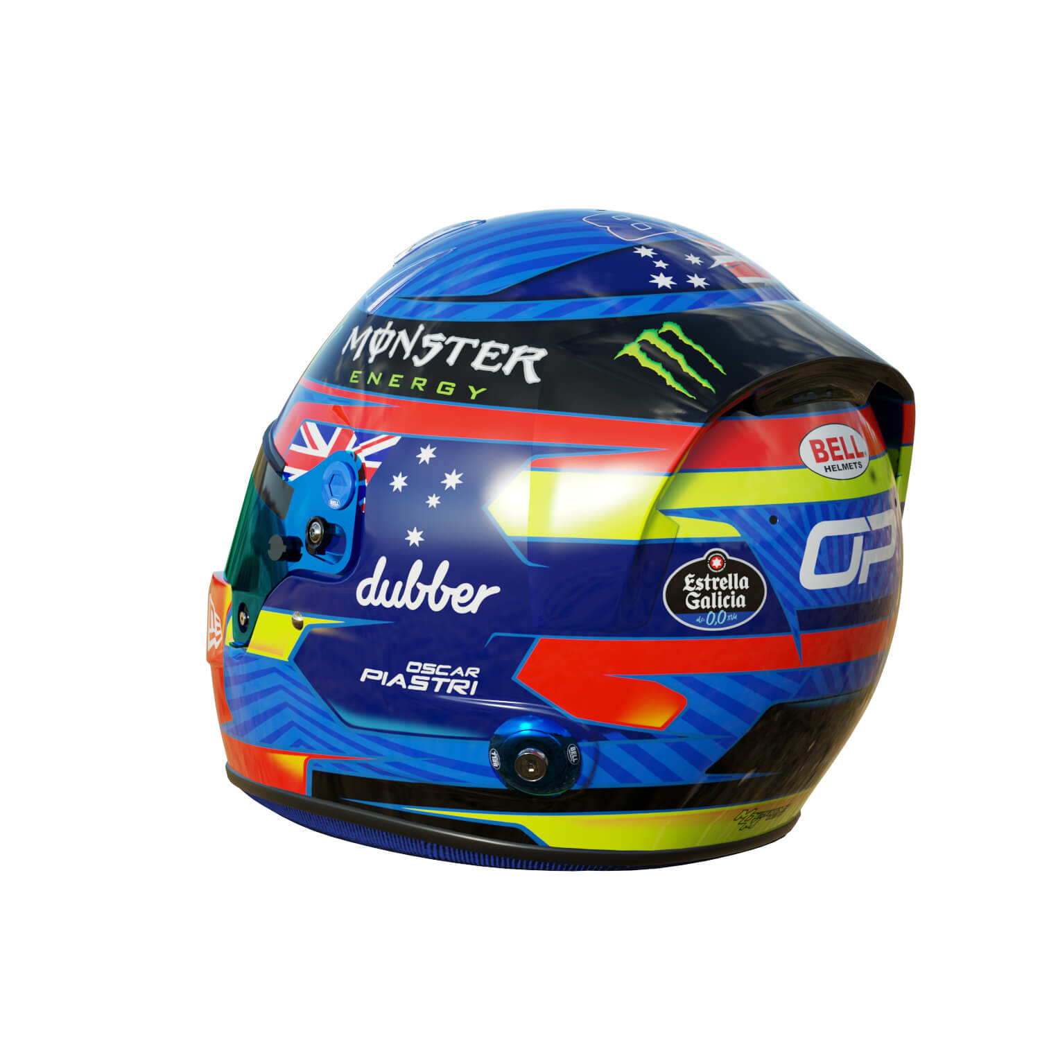 F1 Oscar Piastri Helmet 2024 - 3D Model by Cactus3D