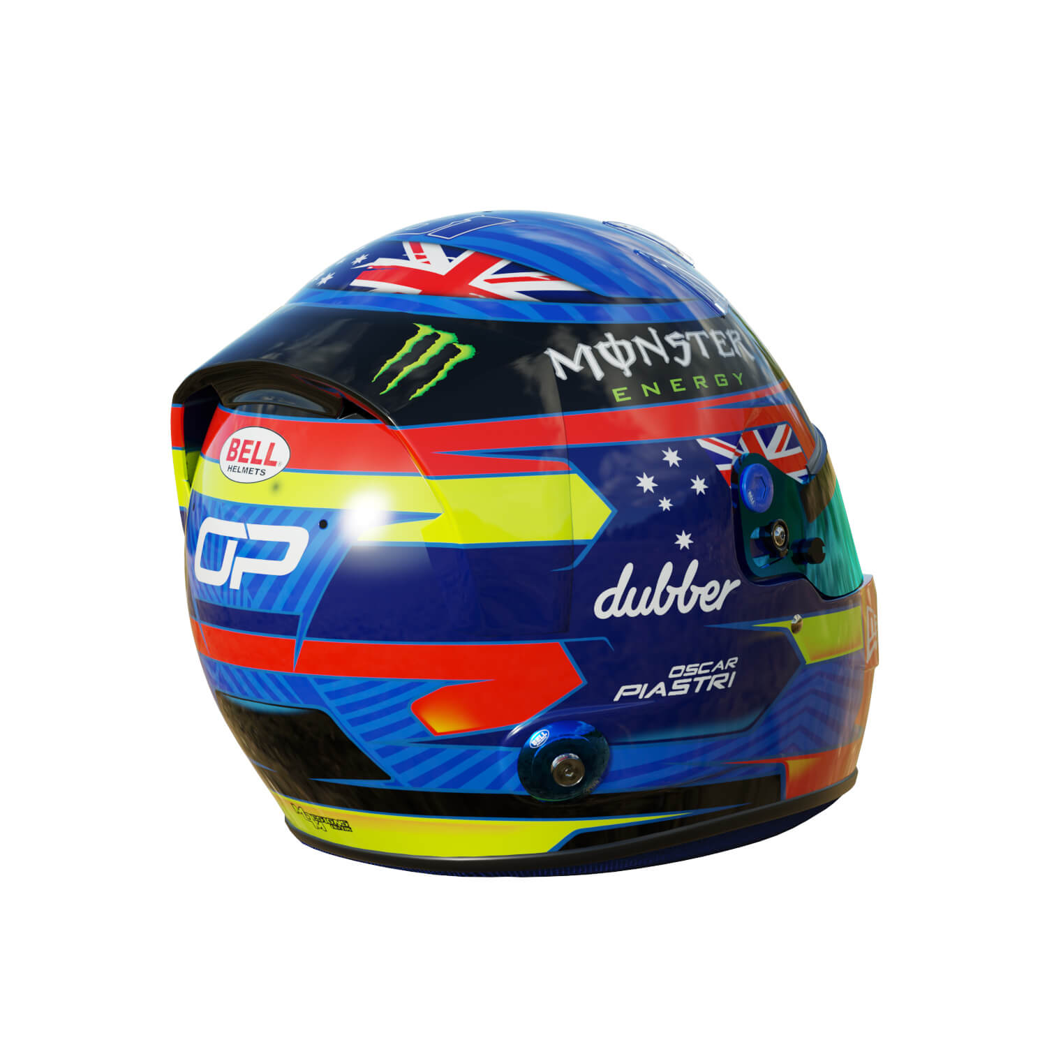 F1 Oscar Piastri Helmet 2024 - 3D Model by Cactus3D