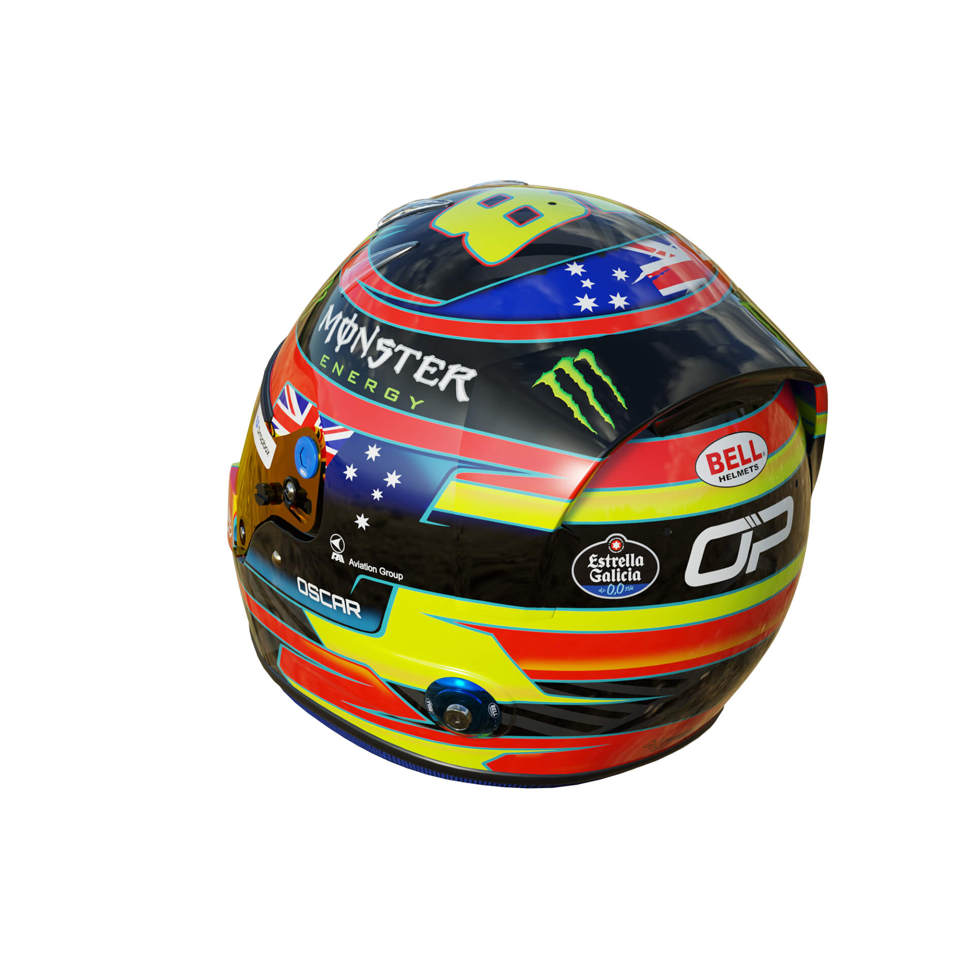 F1 Oscar Piastri Helmet 2025 - 3D Model by Cactus3D