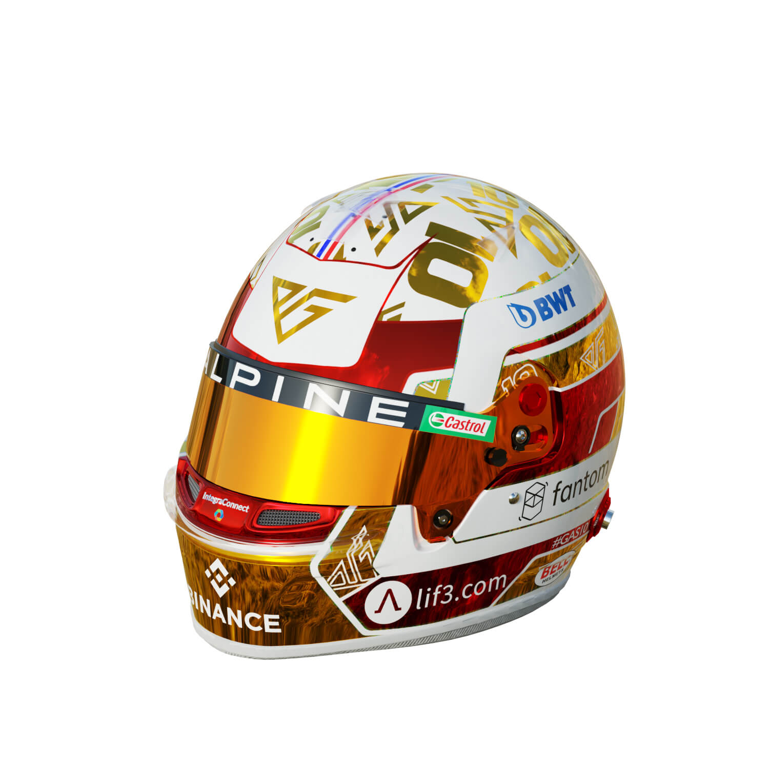 F1 Pierre Gasly Helmet 2023 - 3D Model by Cactus3D