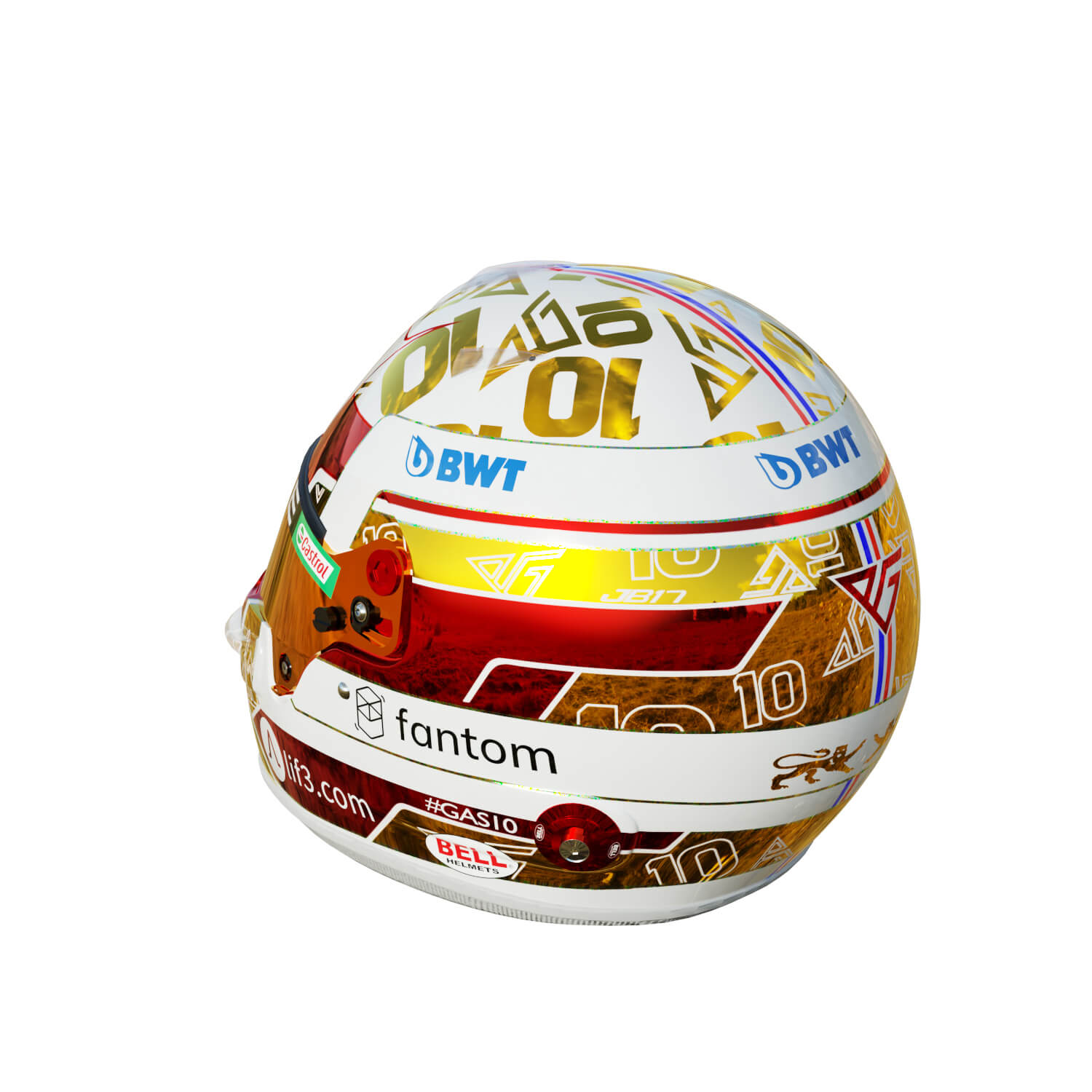 F1 Pierre Gasly Helmet 2023 - 3D Model by Cactus3D