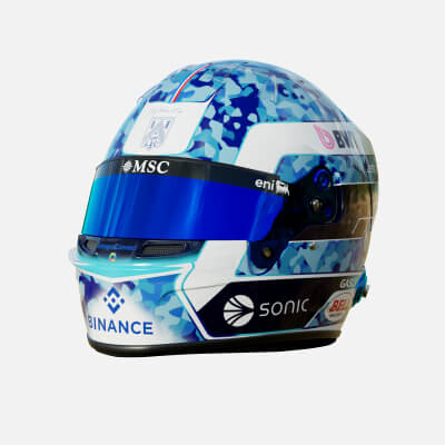 F1 Pierre Gasly Helmet 2025 - 3D Model by Cactus3D