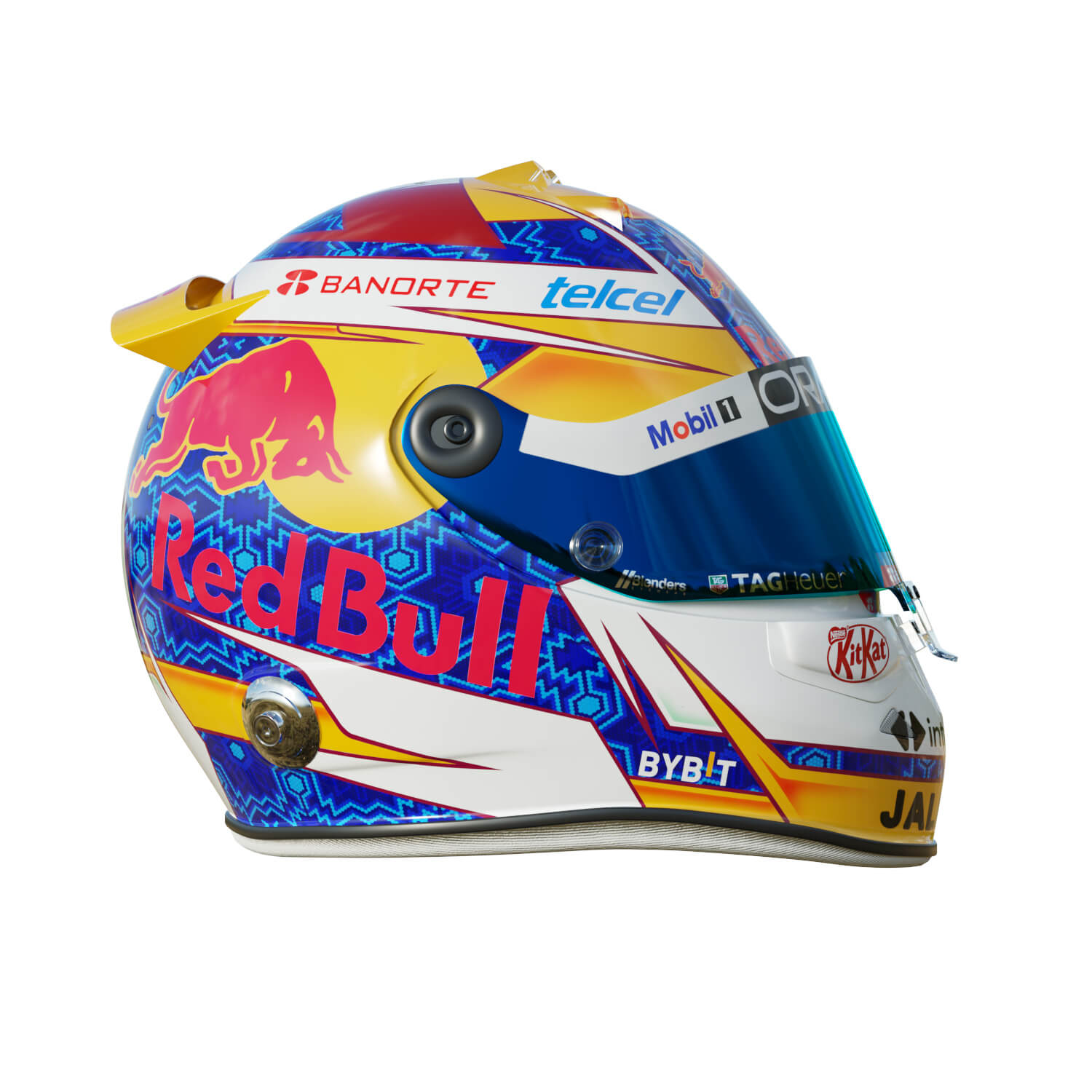 F1 Red Bull Helmets 2024 - 3D Model by Cactus3D