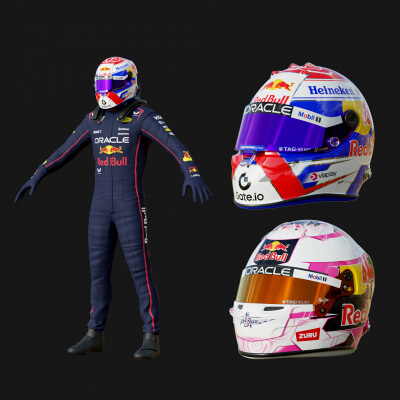 F1 Red Bull Racing Suit 2025 - 3D Model by Cactus3D