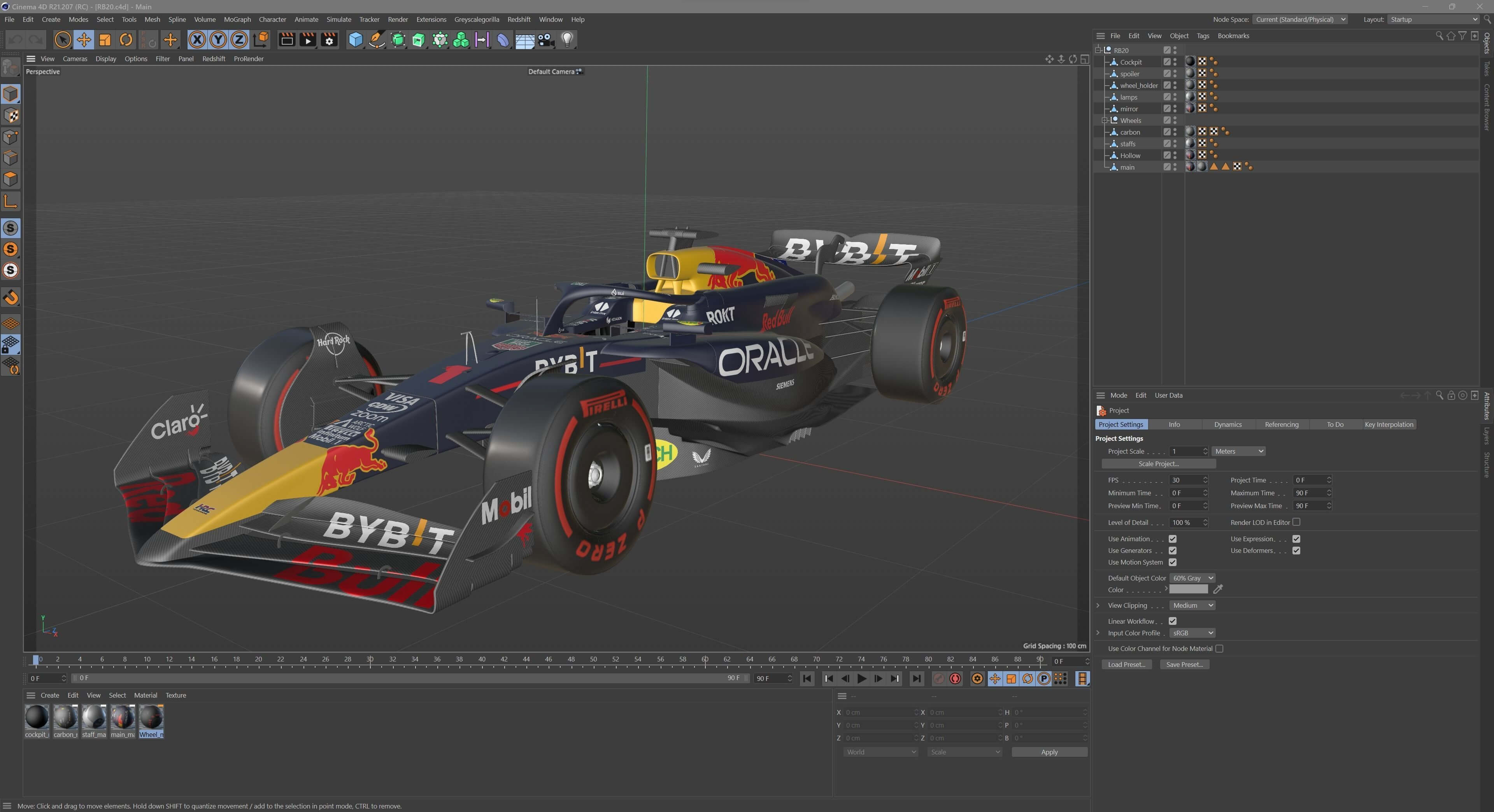 F1 Red Bull RB20 2024 - 3D Model by Cactus3D
