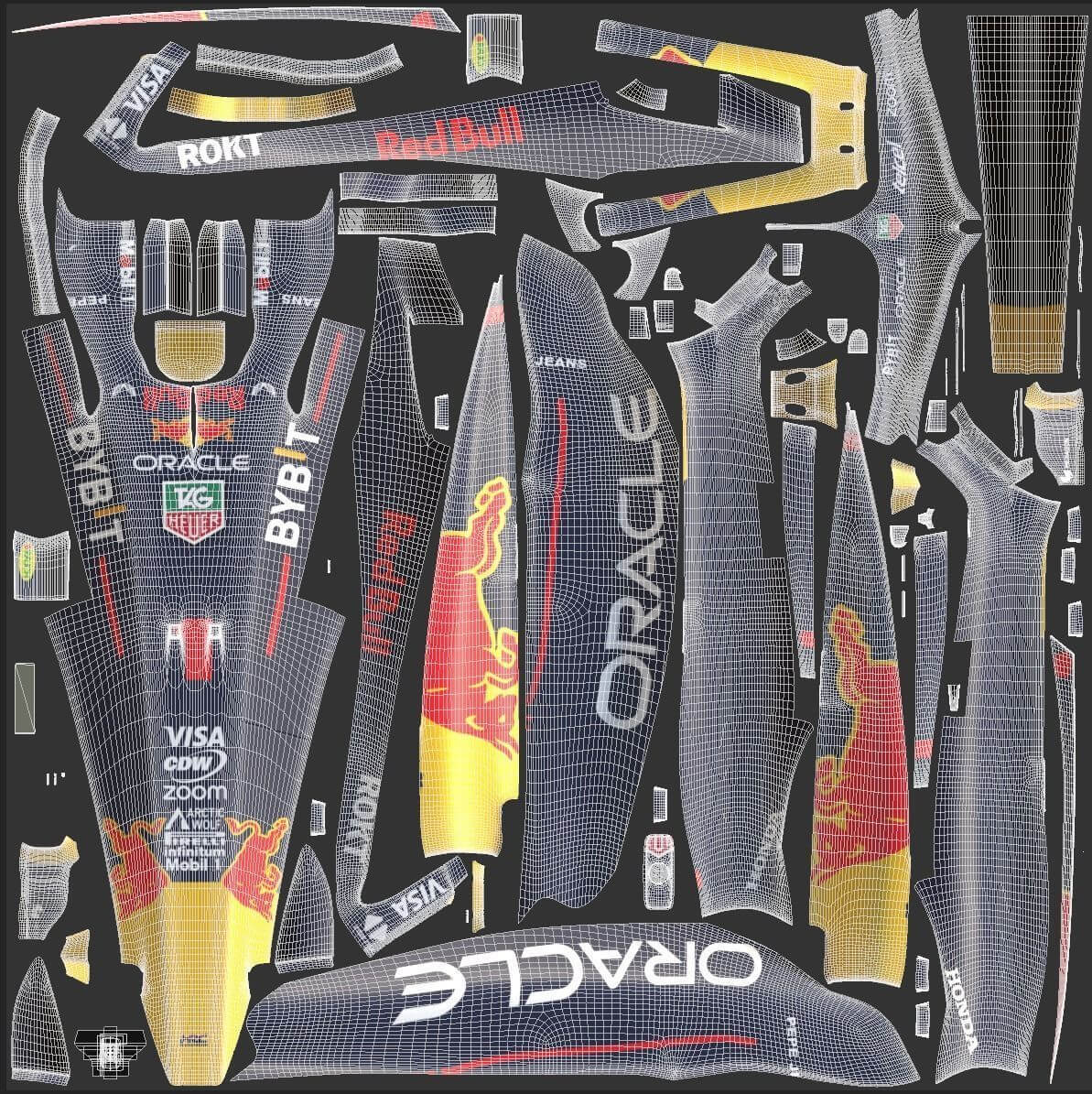 F1 Red Bull RB20 2024 - 3D Model by Cactus3D