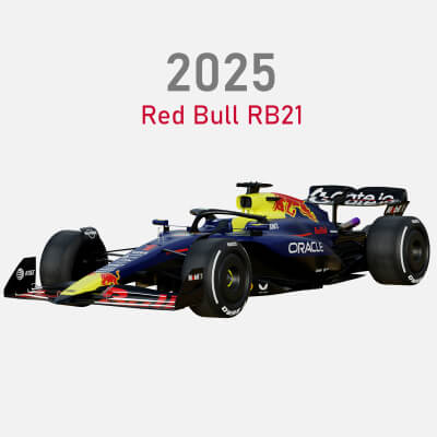 F1 Red Bull RB21 2025 - 3D Model by Cactus3D